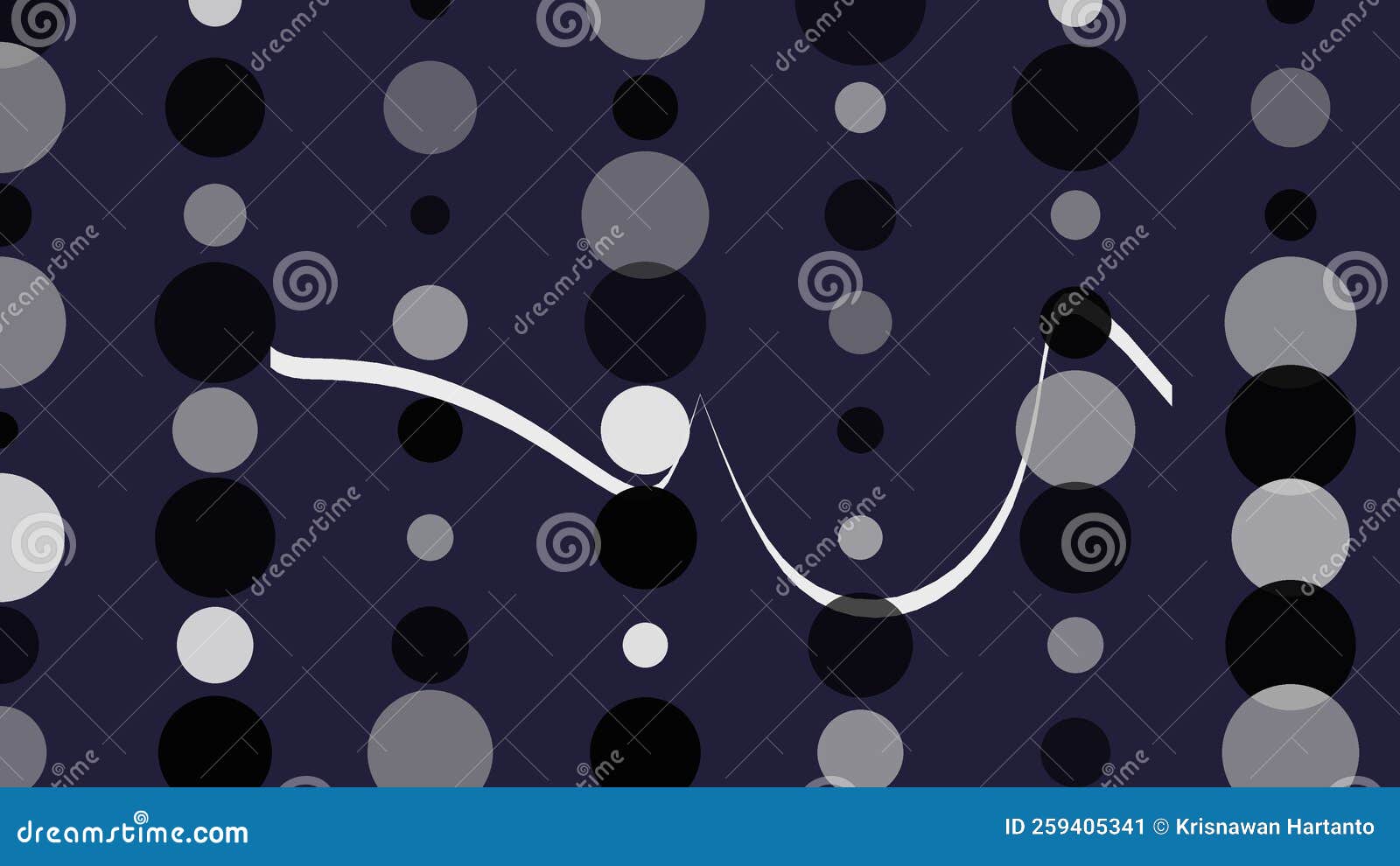 Abstract Black Pattern Background with Random Object Stock Illustration ...