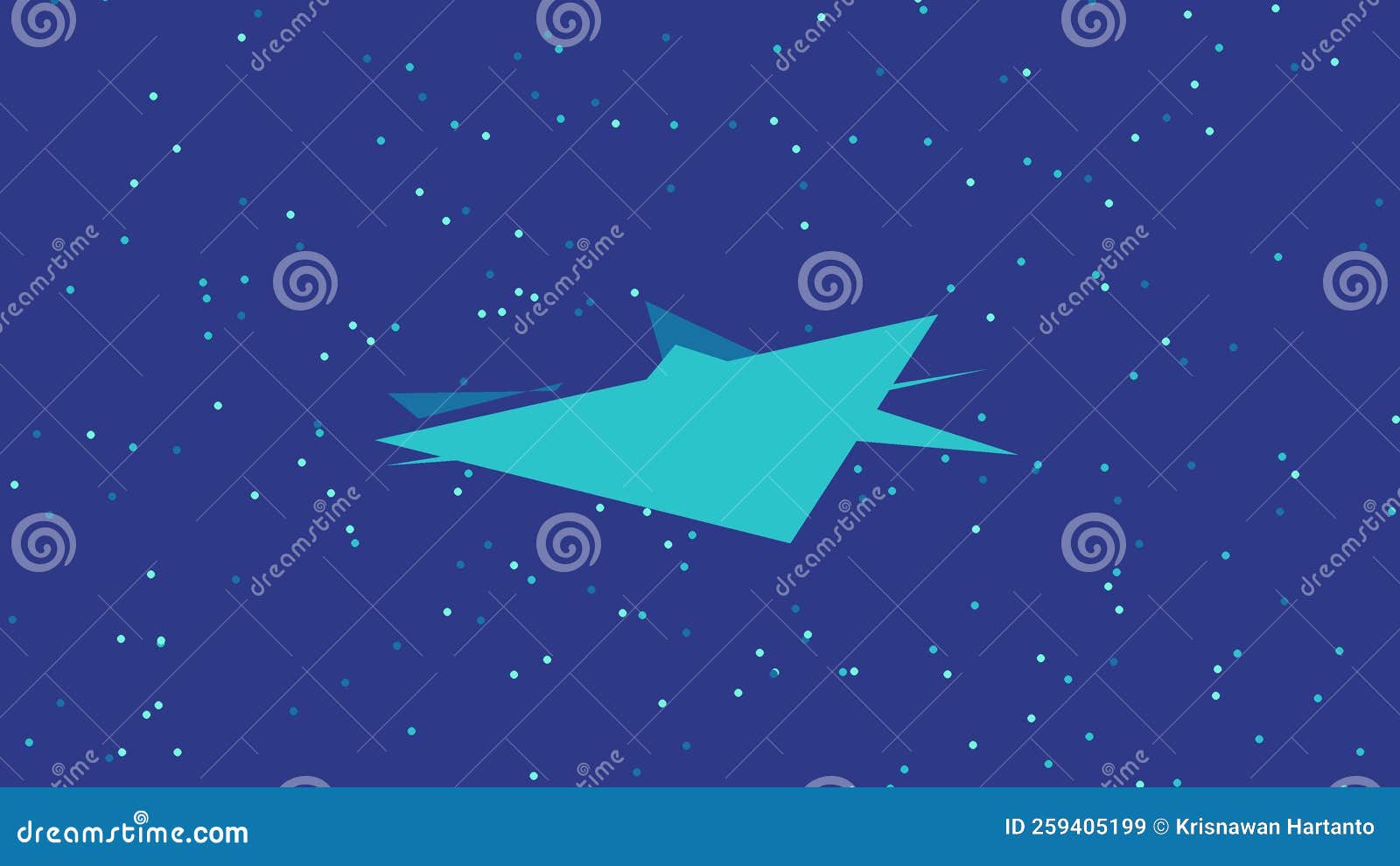 Abstract Blue Pattern Background with Random Object Stock Image ...