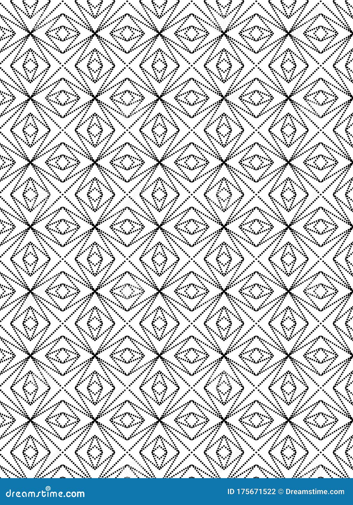 Abstract Geometric Pattern with Background. Seamless Linear Rapport ...