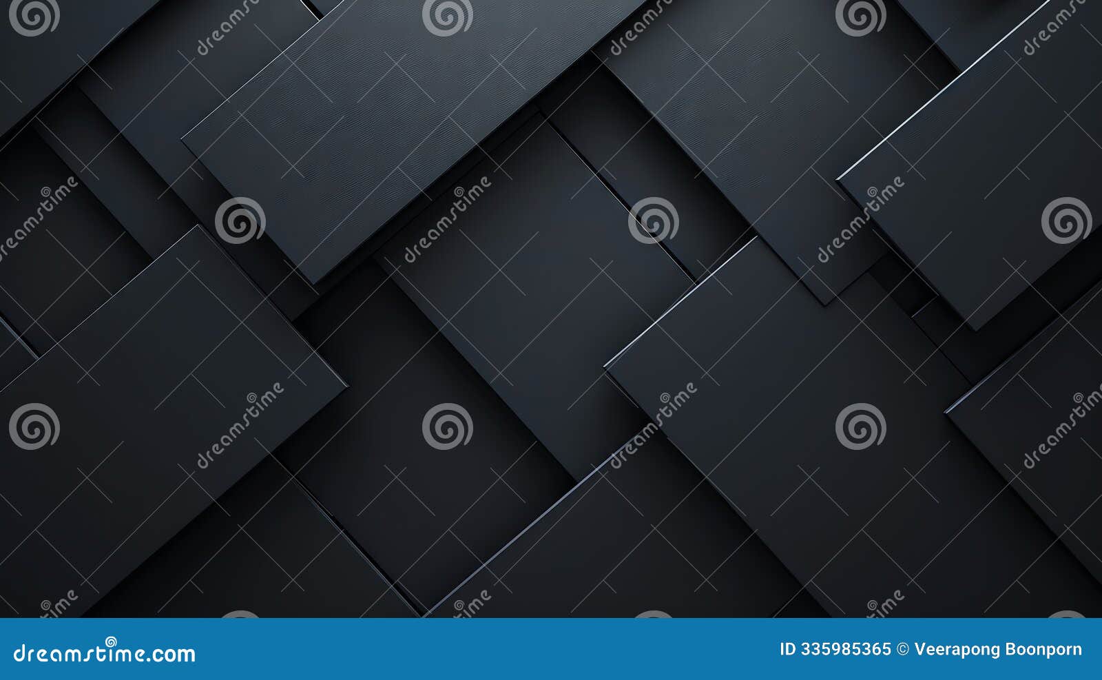Abstract Geometric Pattern of Black Rectangular Shapes in a Diagonal ...