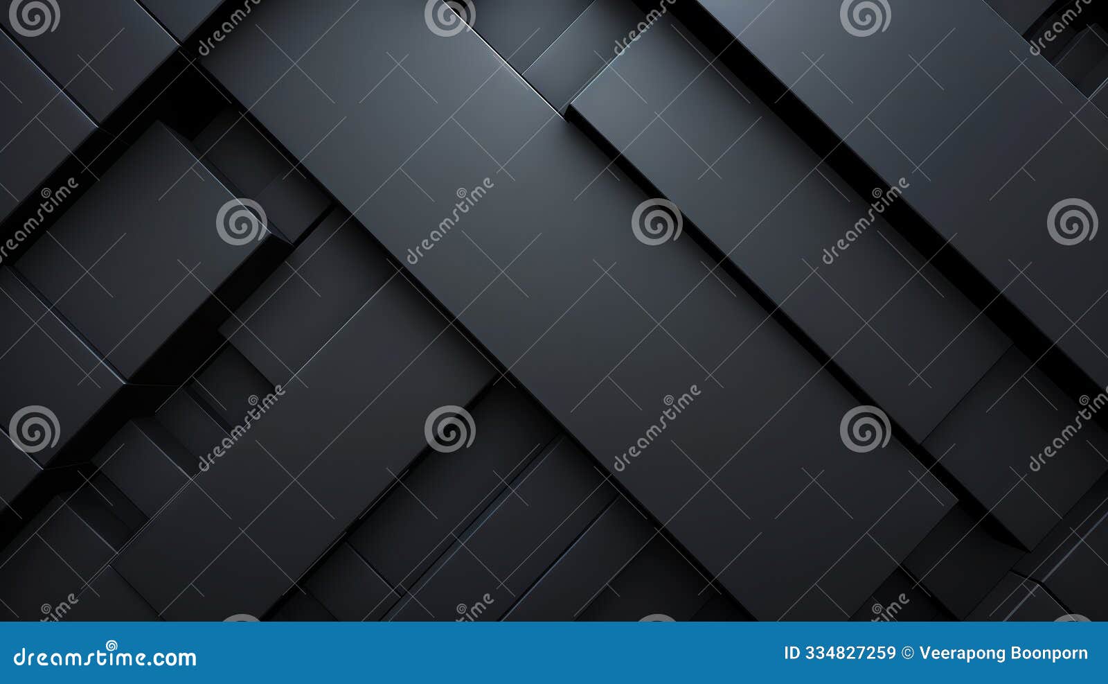 Abstract Geometric Pattern of Black Rectangular Shapes in a Diagonal ...