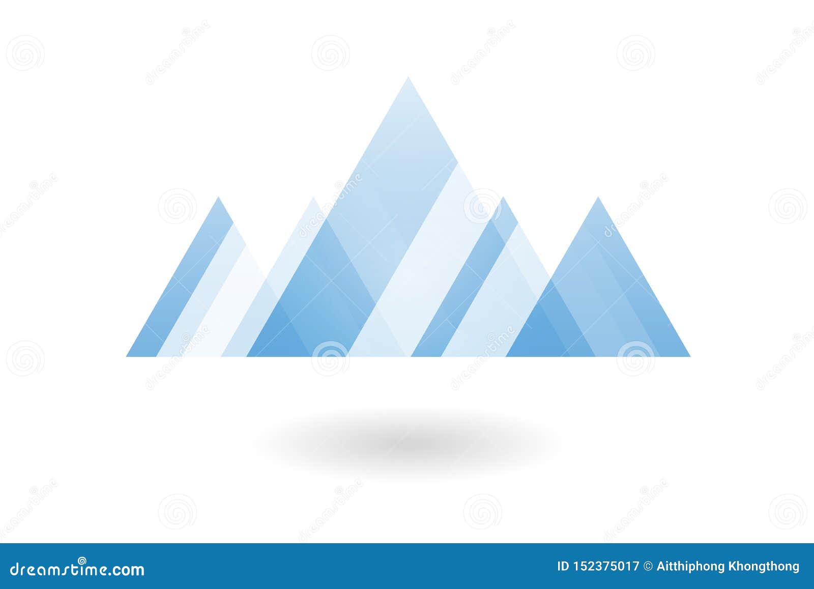 Abstract Geometric Pattern, Blue Overlapping Triangle Mountain Logo ... Abstract Geometric Pattern, Blue Overlapping Triangle Mountain Logo ...