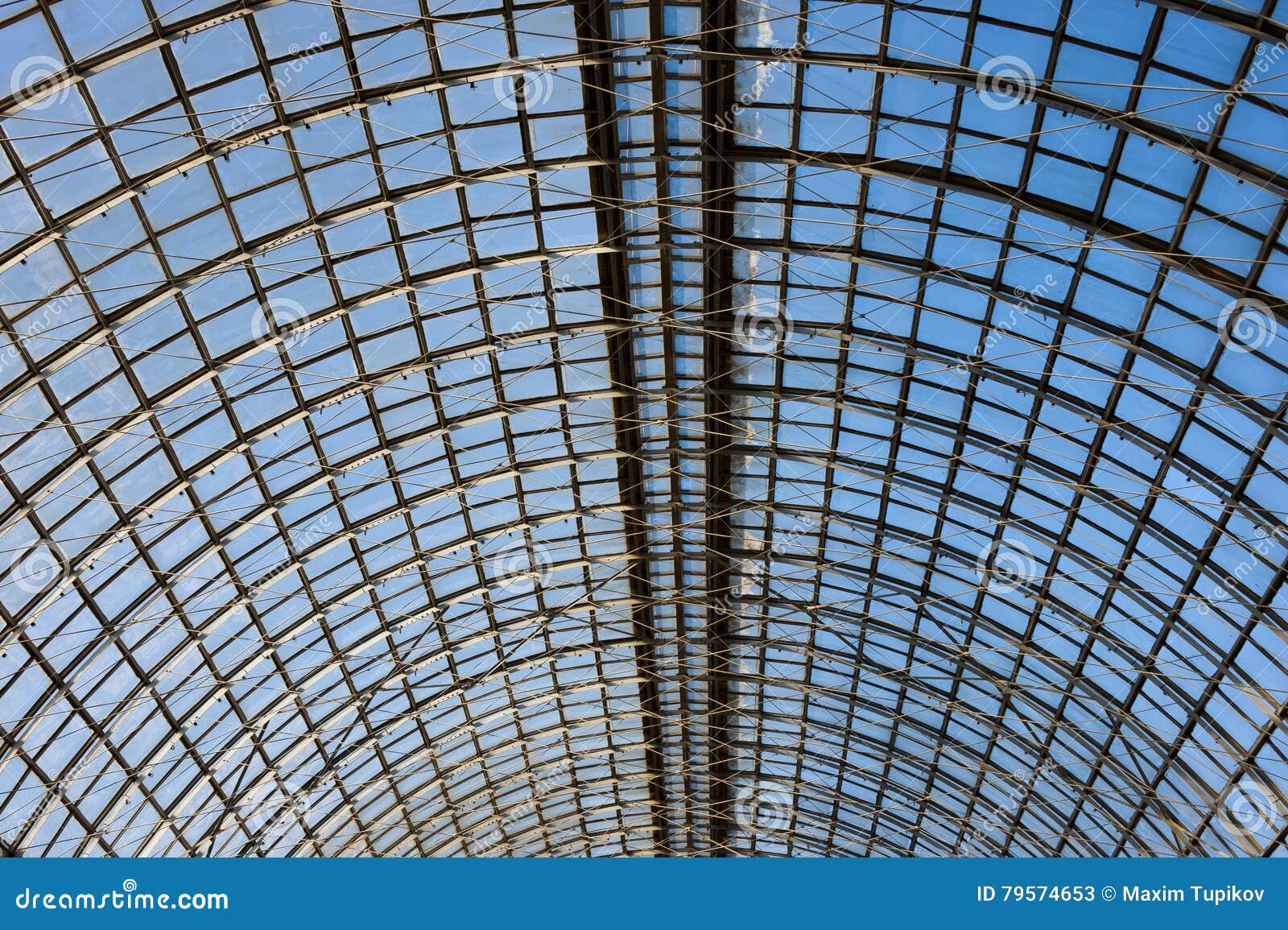 Abstract Geometric Pattern Ceiling Stock Image - Image of construction ...