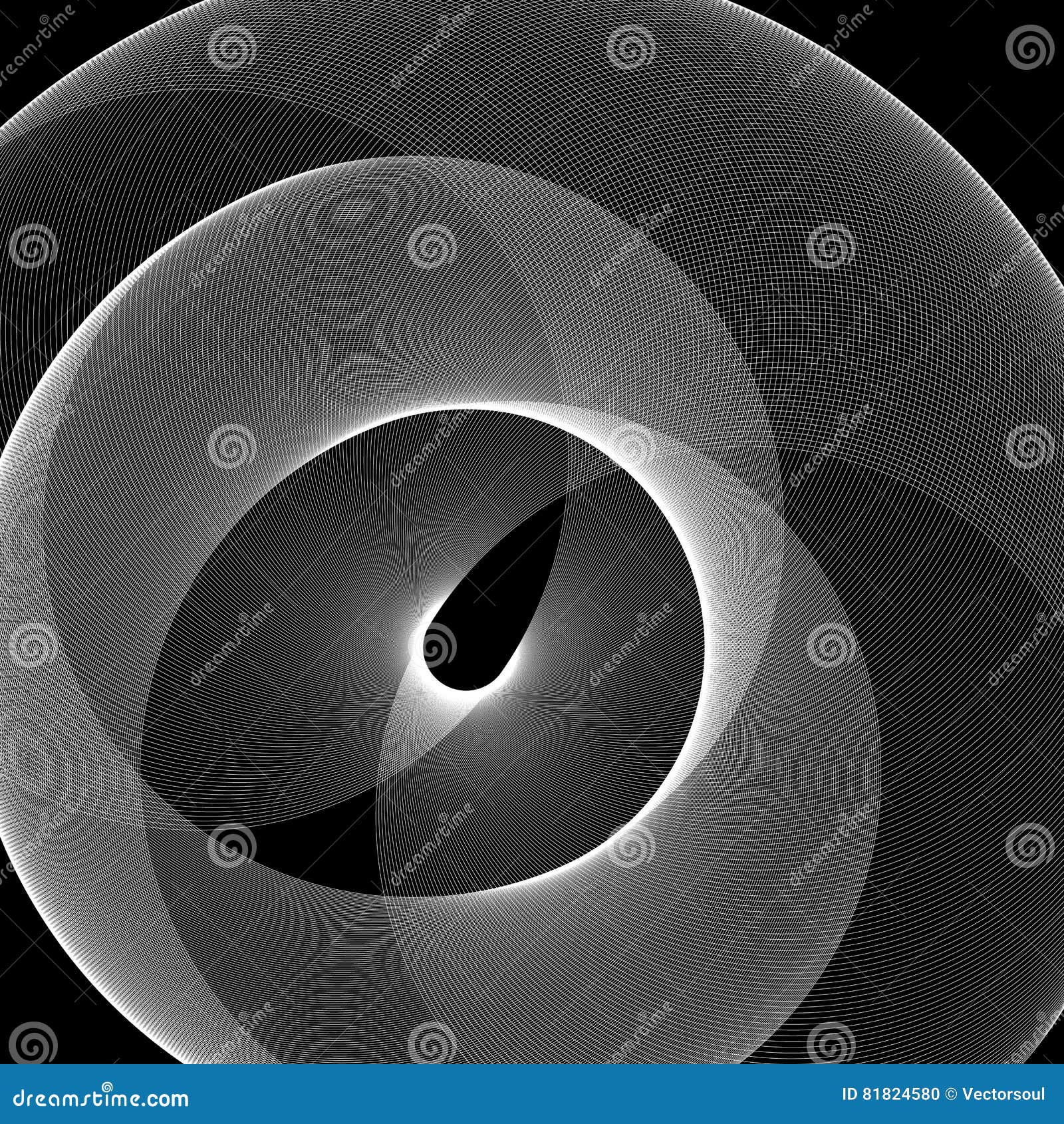 Abstract Geometric Pattern with Circular Random Lines Stock Vector ...