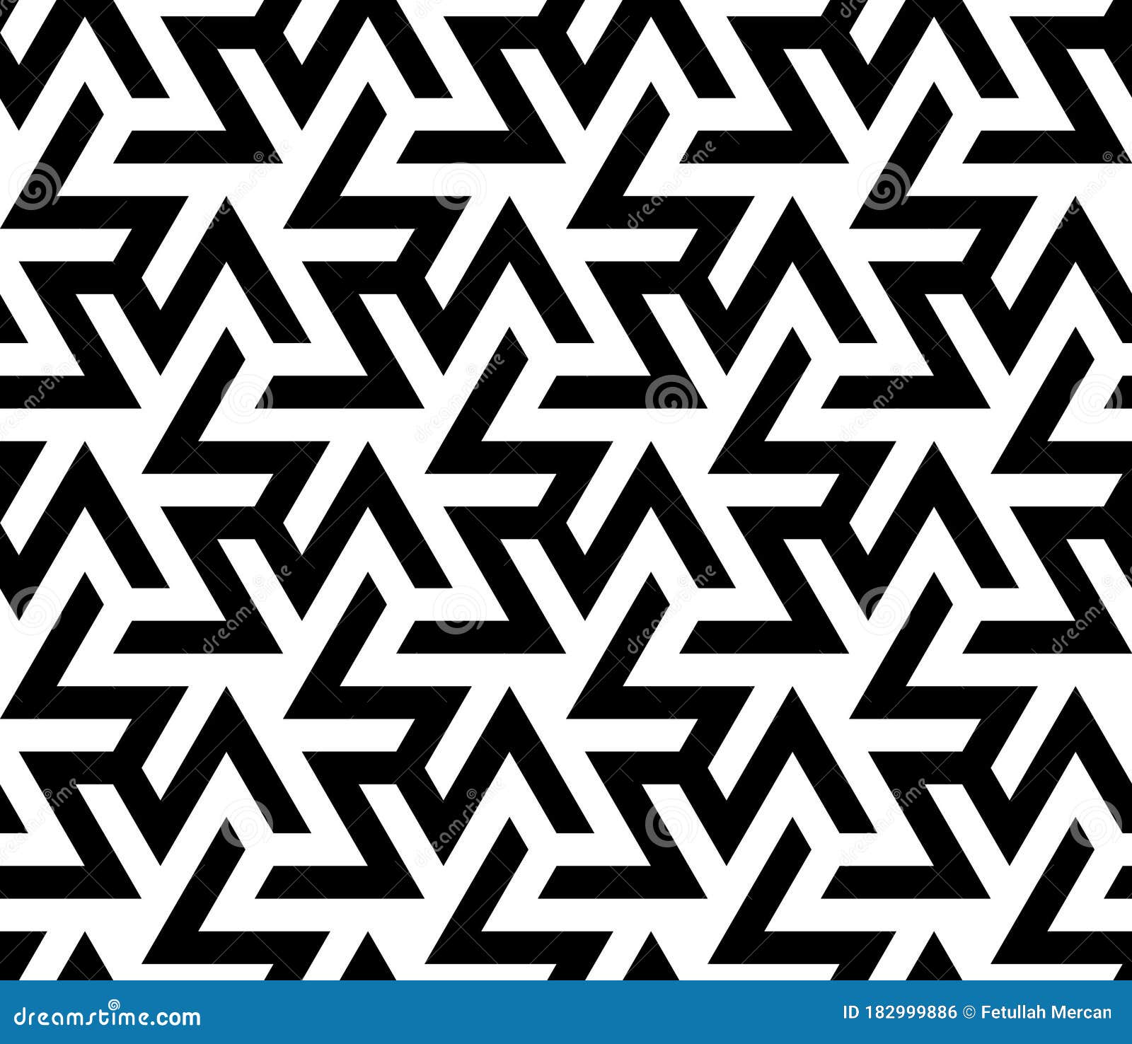 Abstract Geometric Pattern With Complex Lines Stock Vector