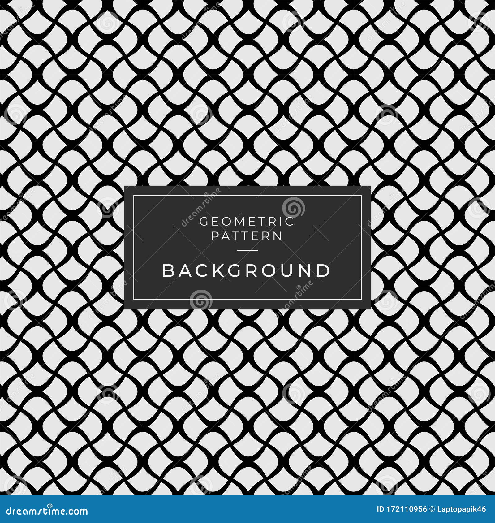 Abstract Geometric Pattern with Crossing Thin Black Lines on White ...