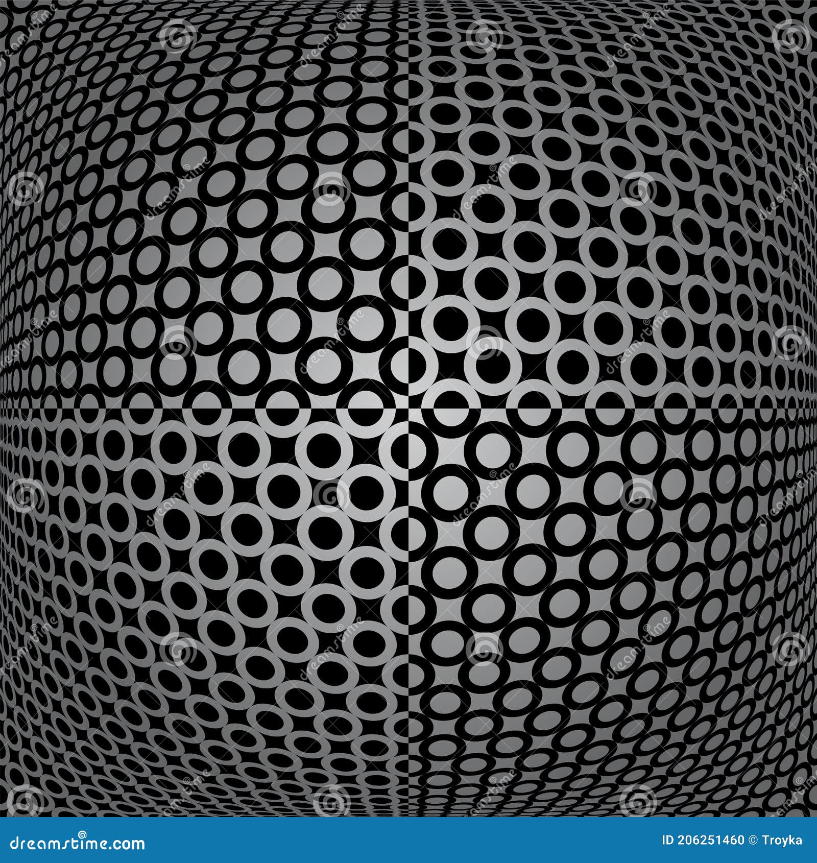 Abstract Geometric Pattern in 3D Spherical Shape Stock Vector ...