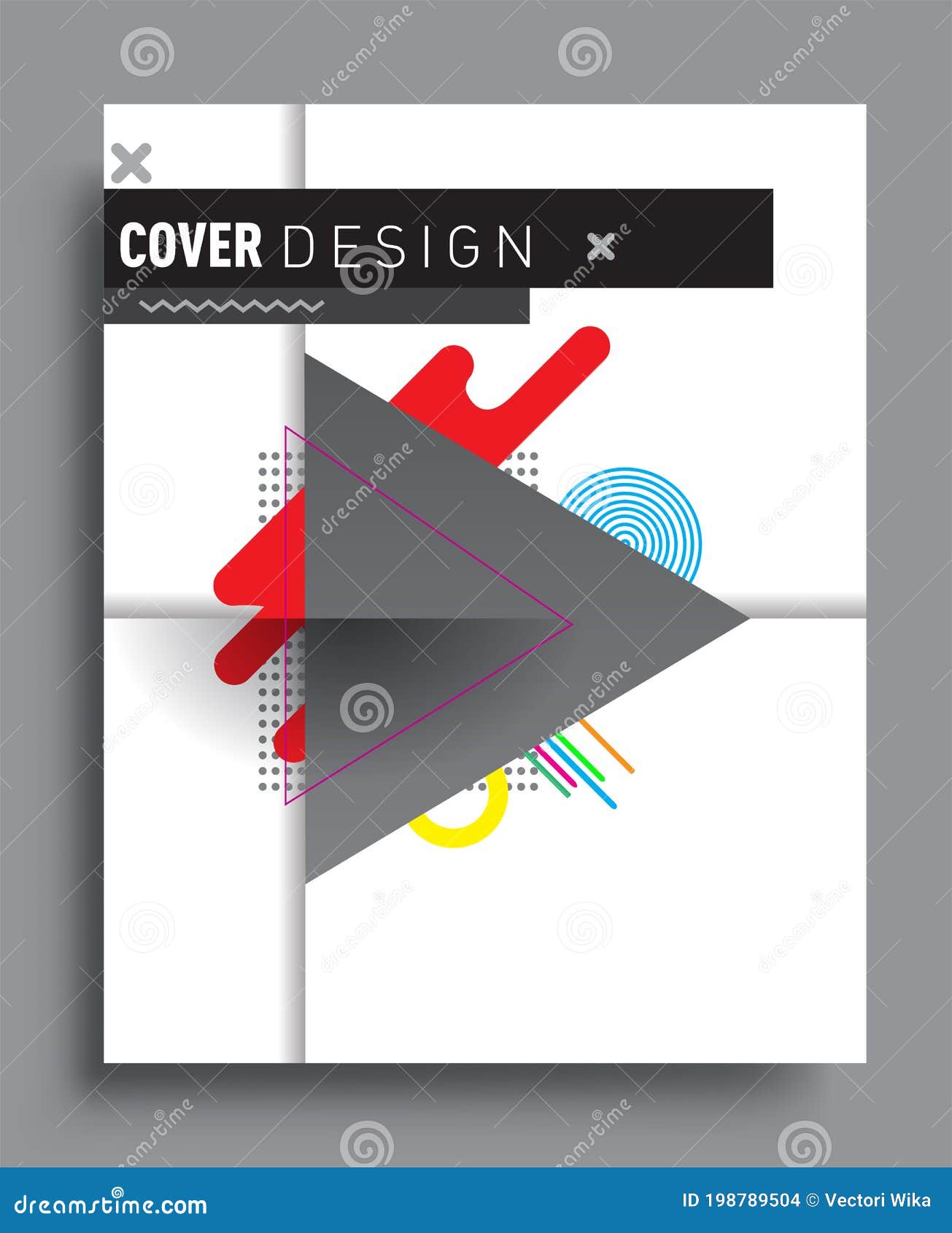 Abstract Geometric Pattern Design and Background. Vector Templates for ...