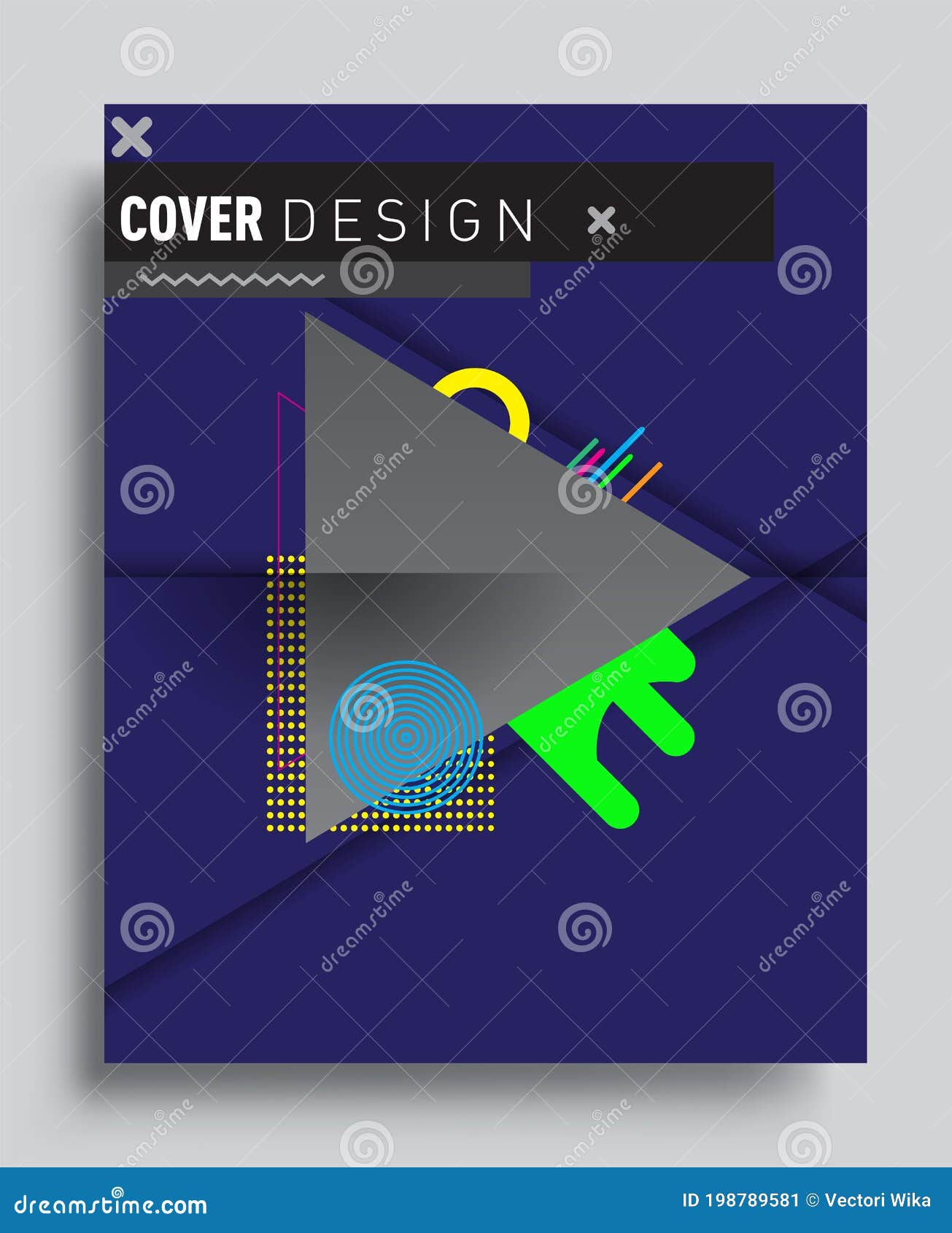 Abstract Geometric Pattern Design and Background. Vector Templates for ...