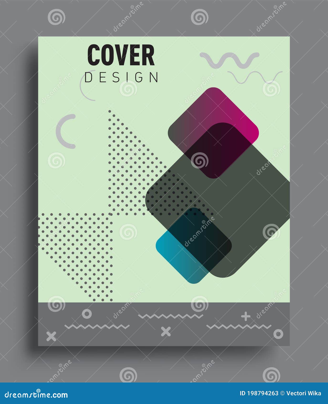 Abstract Geometric Pattern Design and Background. Vector Templates for ...