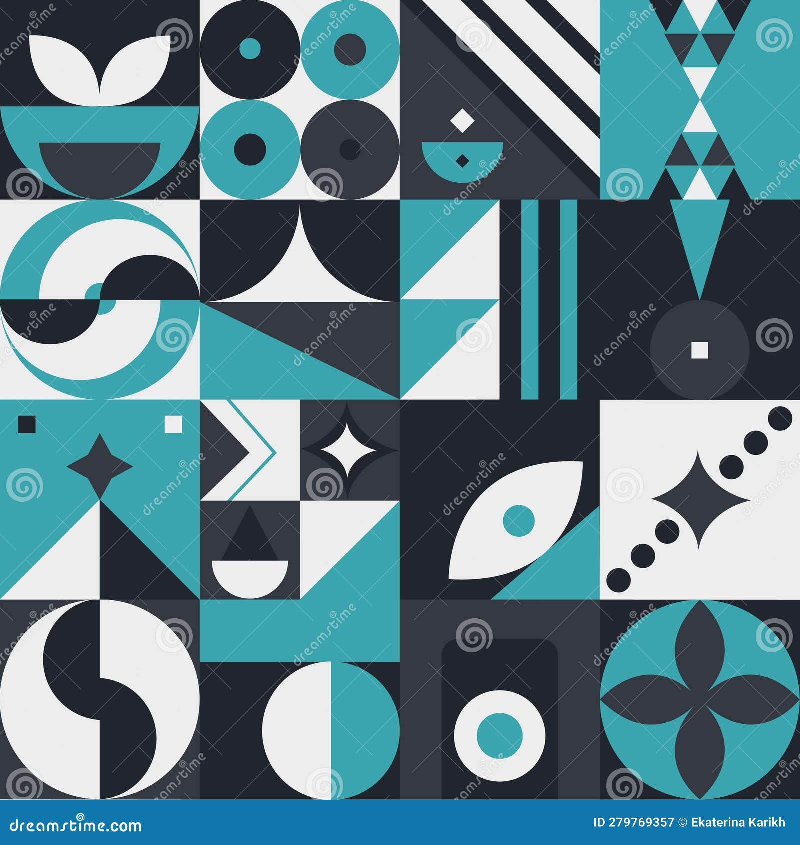 Abstract Geometric Pattern Design in Modern Style. Stock Vector ...