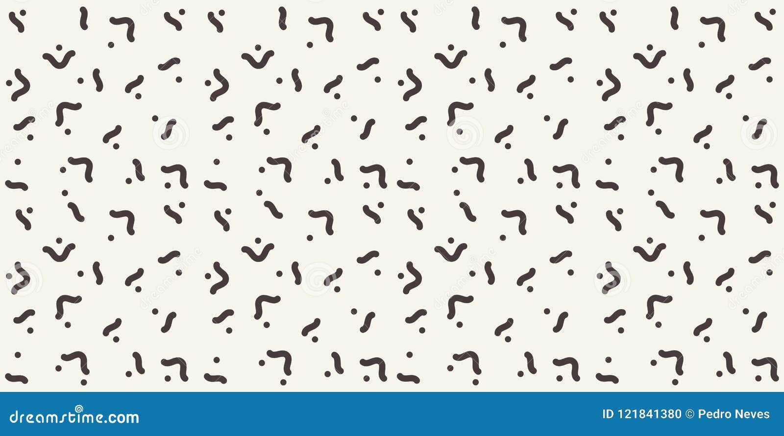 Abstract Geometric Pattern with Different Outline Shapes. Seamless ...