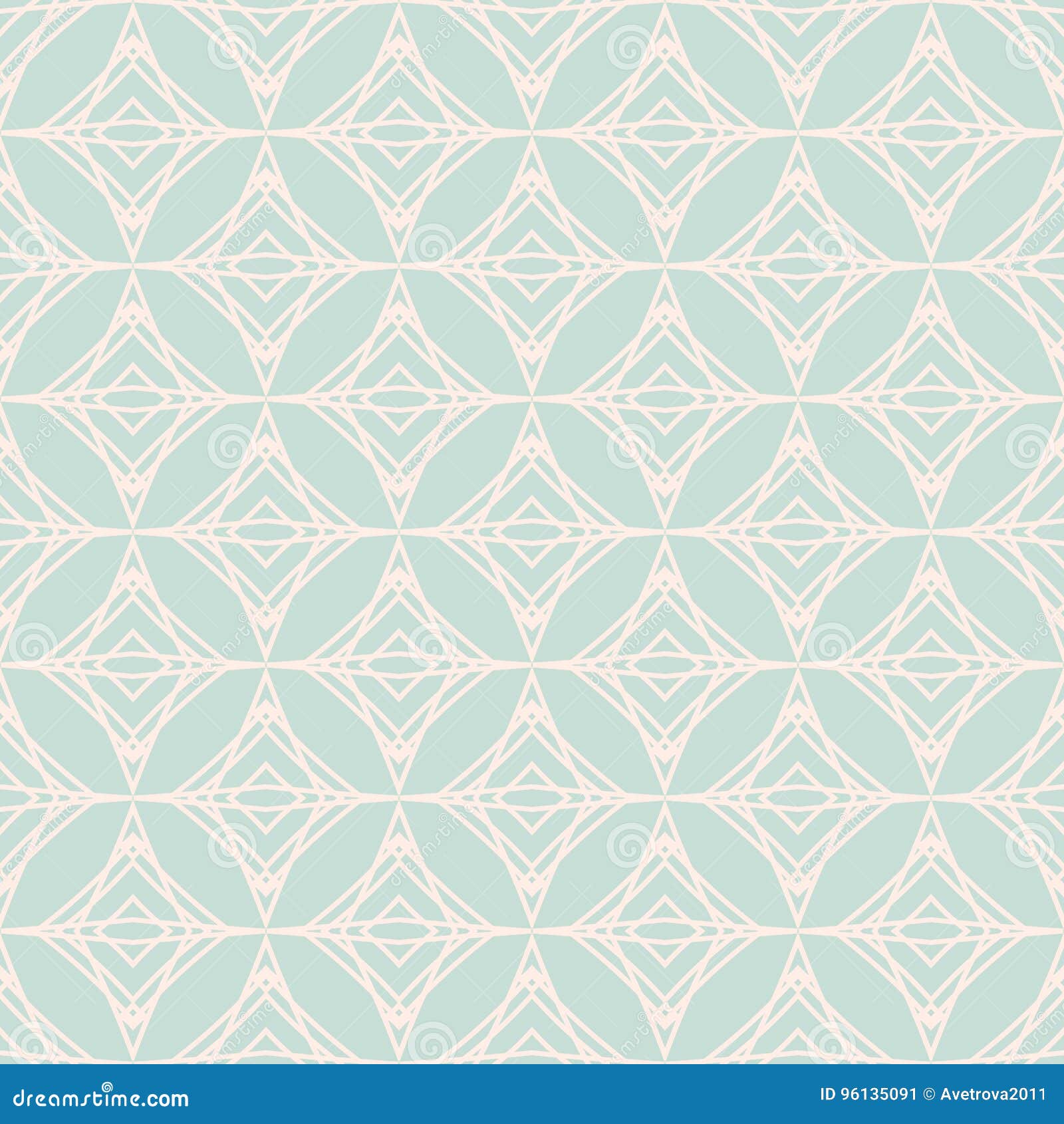 Abstract Geometric Pattern in Dusty Blue and Light Pink Color. Seamless ...