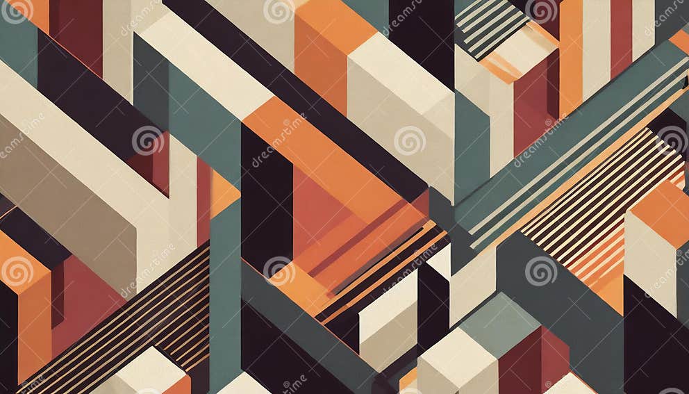 Bold Geometric Zig Zag Pattern for Surface Printing Stock Illustration ...