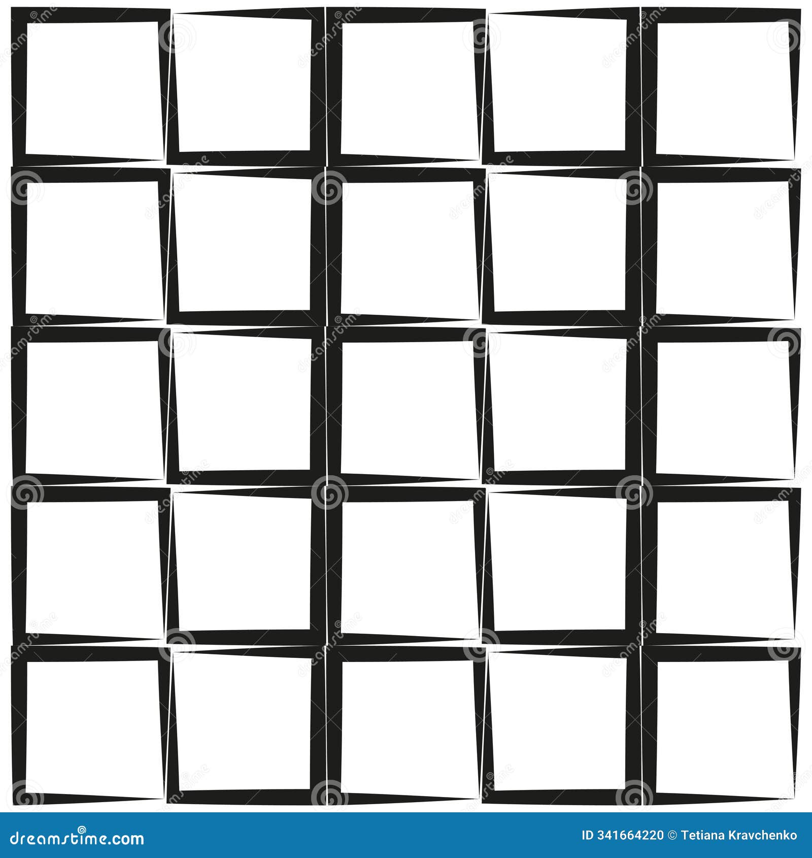 Abstract Geometric Pattern Featuring Tilted Black Squares on a White ...
