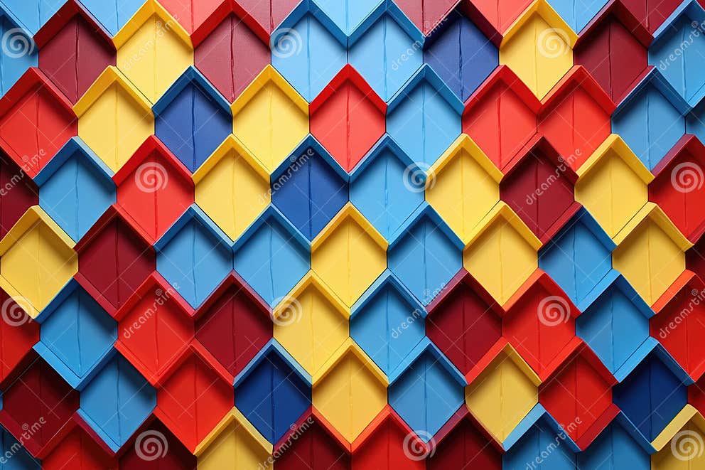 Abstract Geometric Pattern Formed from Lego Bricks Stock Photo - Image ...