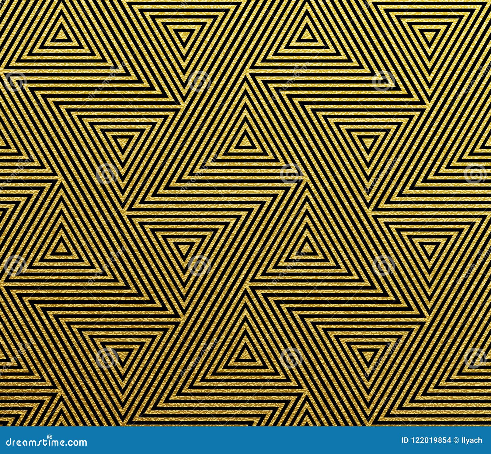 Abstract Geometric Gold Vector Pattern Background Stock Vector ...