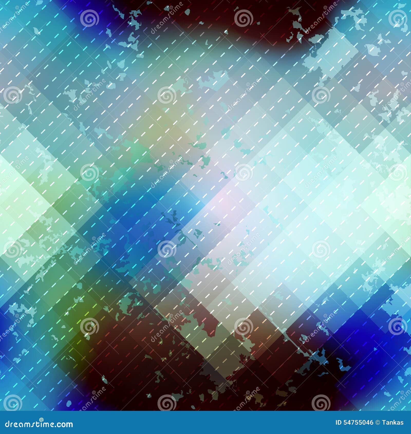 Abstract Geometric Pattern with Grunge Elements Stock Vector ...