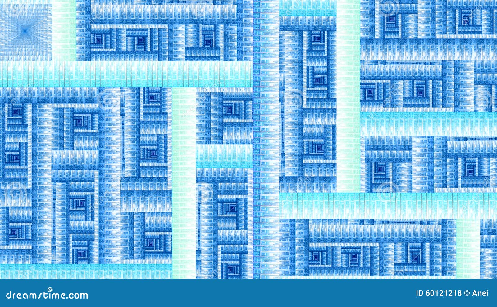 Abstract Geometric Pattern Made Out of Square and Rectangular Grid with ...