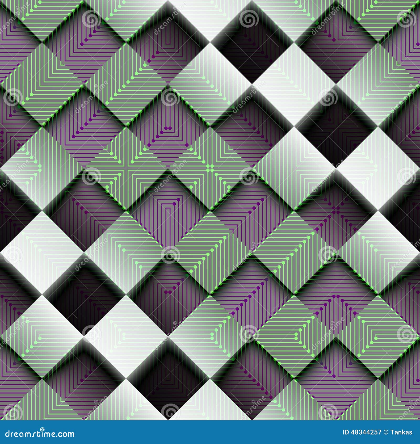 Abstract Geometric Pattern with the Matrix and Stock Vector ...