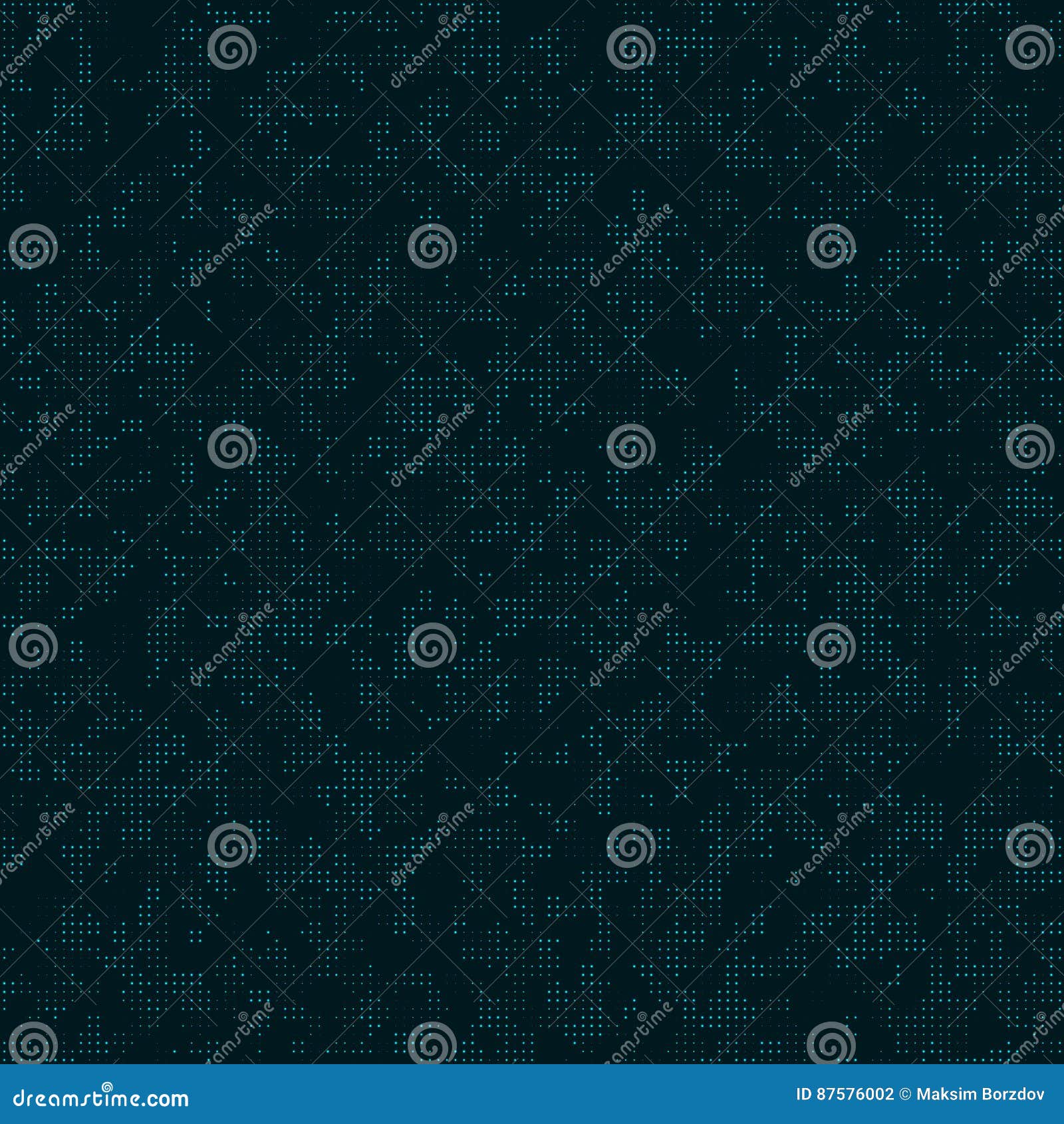 Abstract Geometric Pattern in Matrix Style and Green Color Stock Vector ...