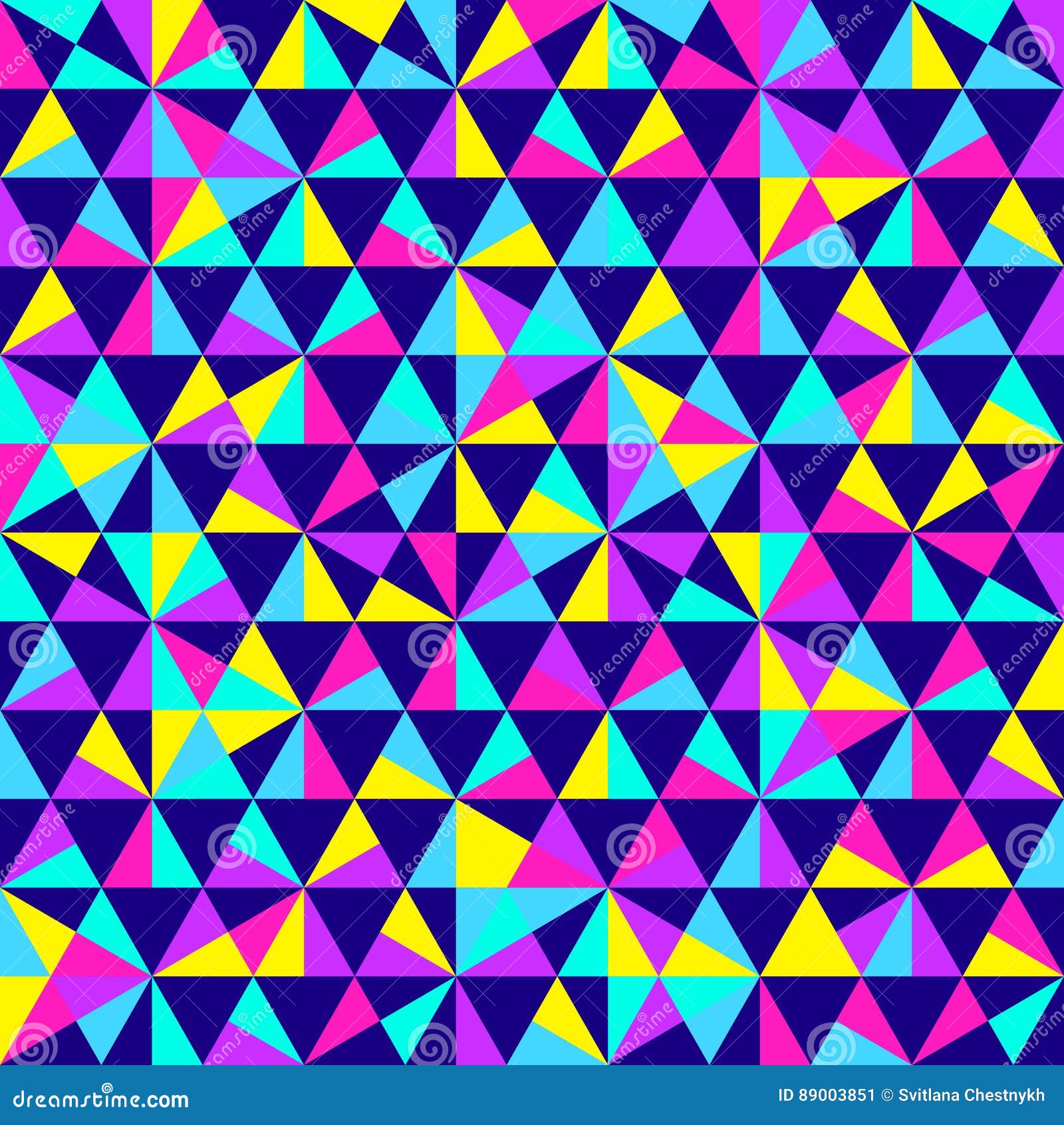 Abstract Geometric Pattern, Neon Colors Stock Vector - Illustration of ...