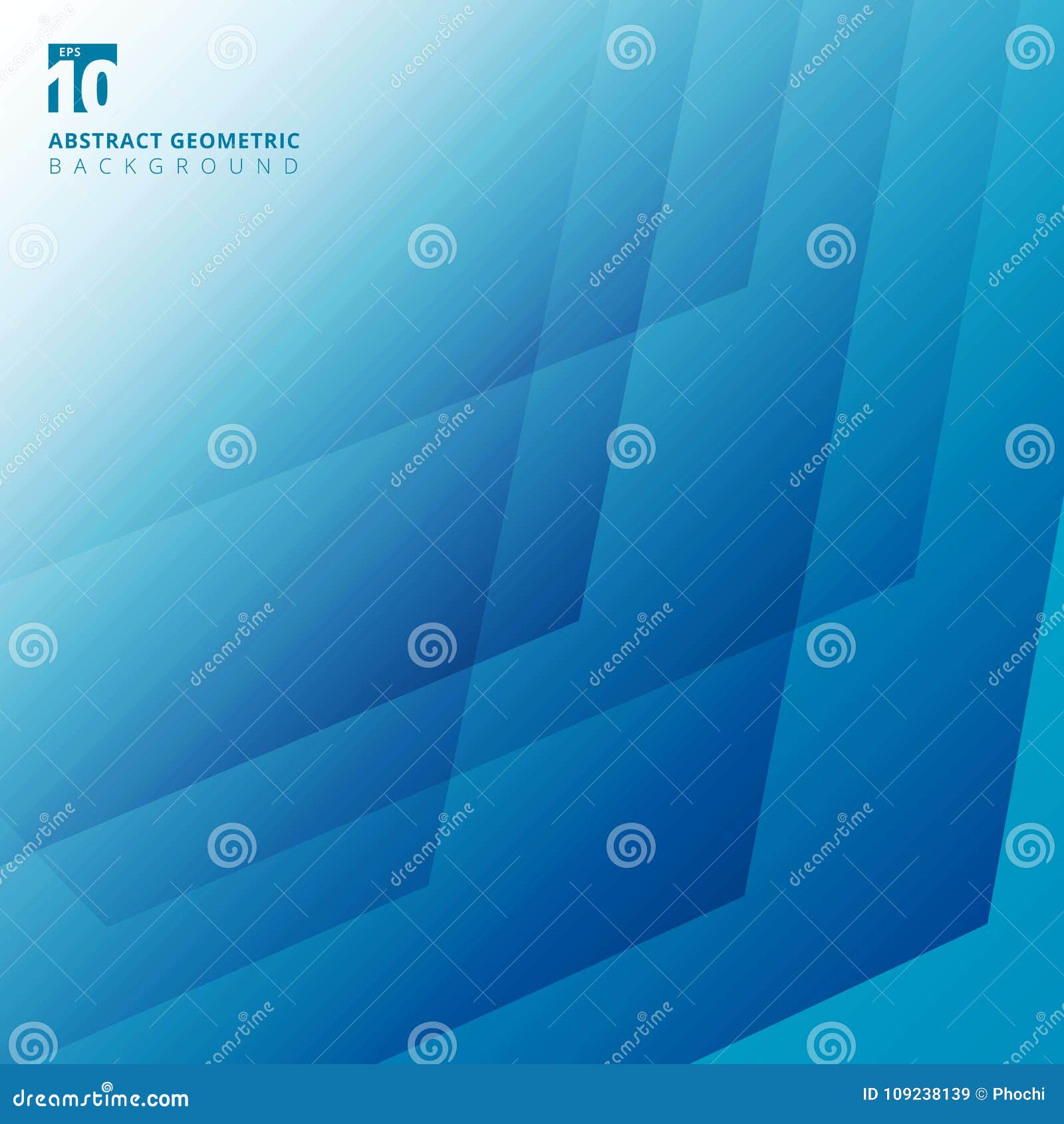 Abstract Geometric Pattern Overlay White and Blue Color Background ...