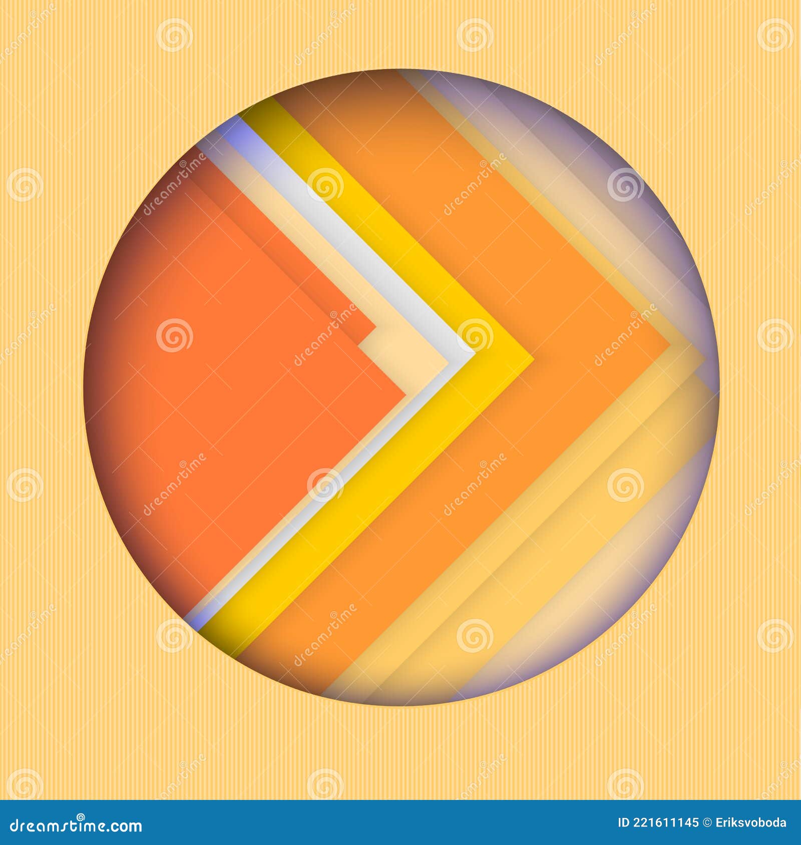 Abstract Geometric Pattern. Paper Color Layers with Shadow. Vector ...