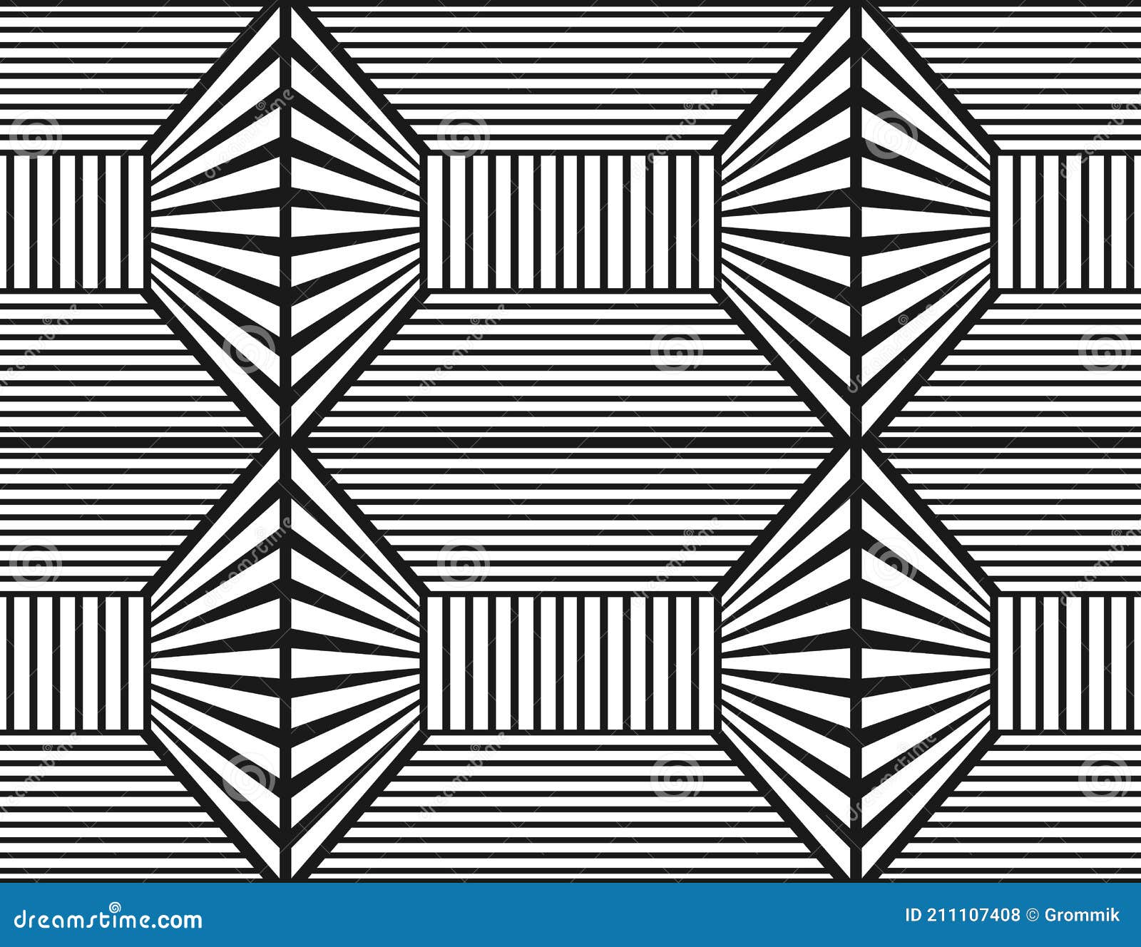 Abstract Geometric Pattern of Parallel Horizontal, Vertical and ...
