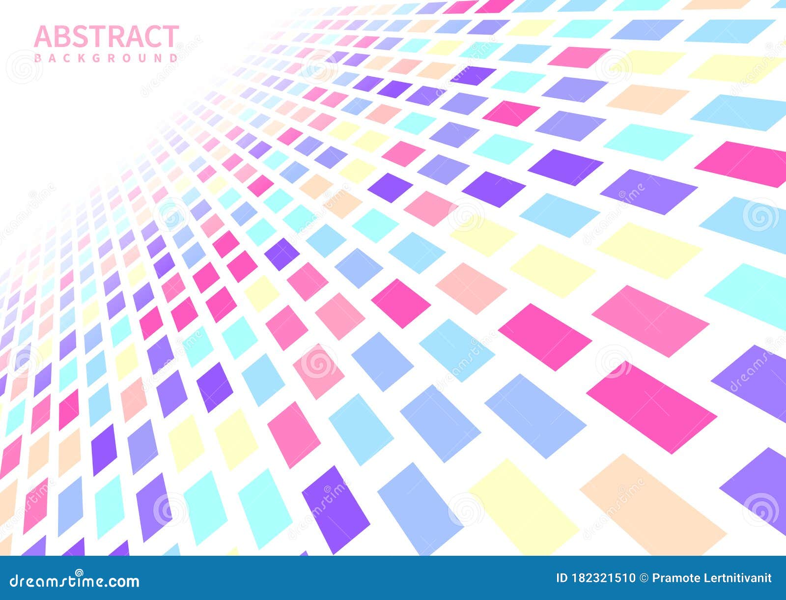 Abstract Geometric Pattern Pastel Color on Fade Out on White Background ...