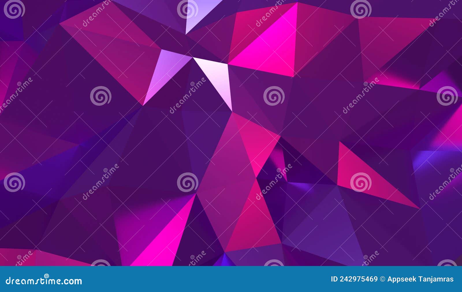 Abstract Geometric Pattern Pink Background Triangle Polygon Background ...