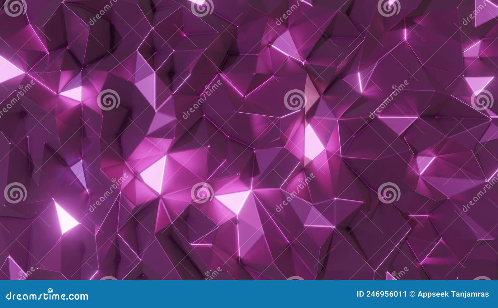 Abstract Geometric Pattern Purple Background Triangular Polygon ...