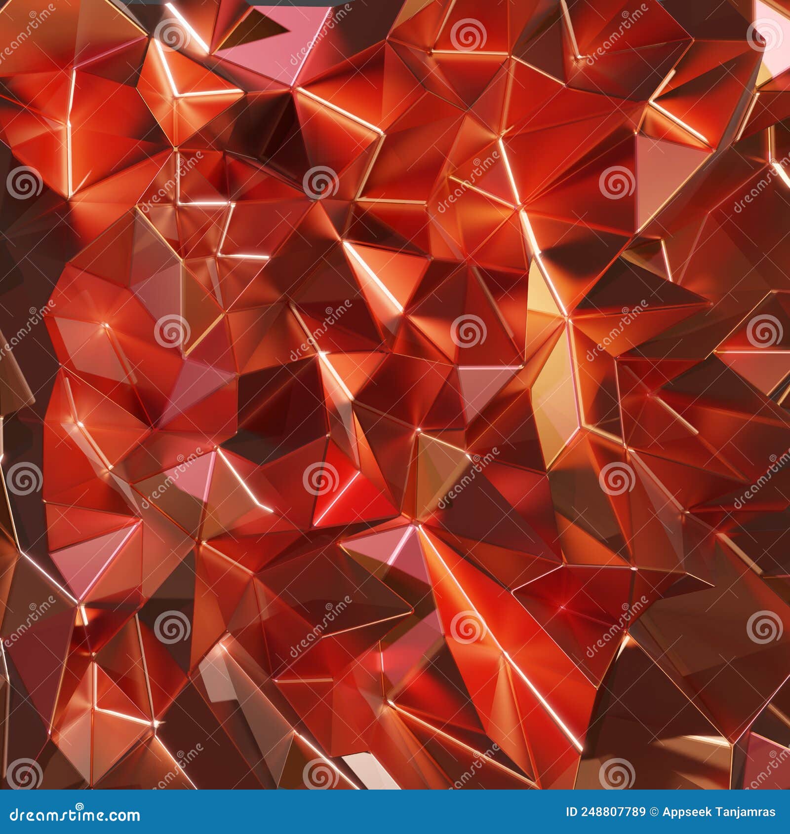 Abstract Geometric Pattern Red Background Stock Illustration ...