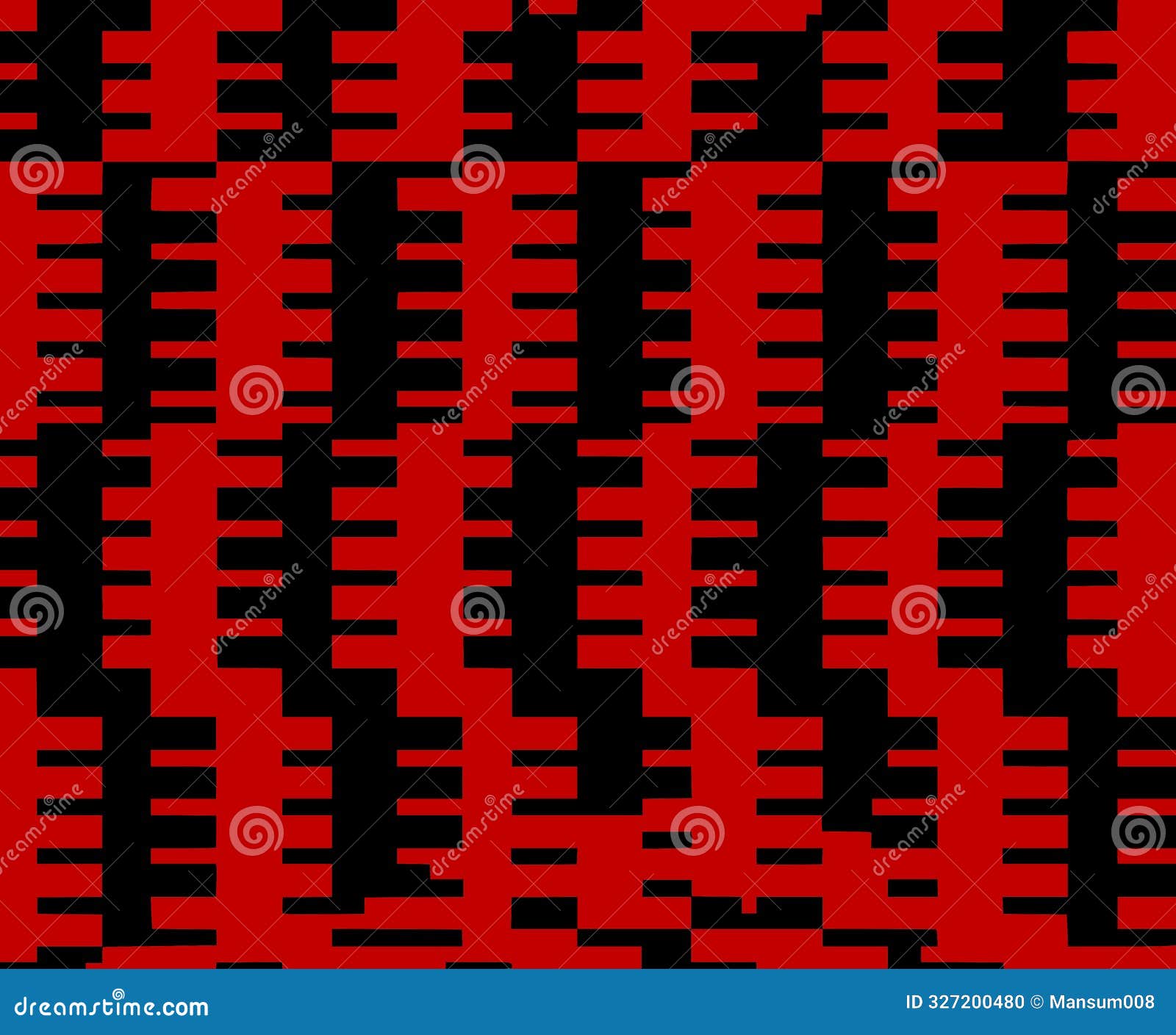 Abstract Geometric Pattern, Red and Black Color Illustration Stock ...