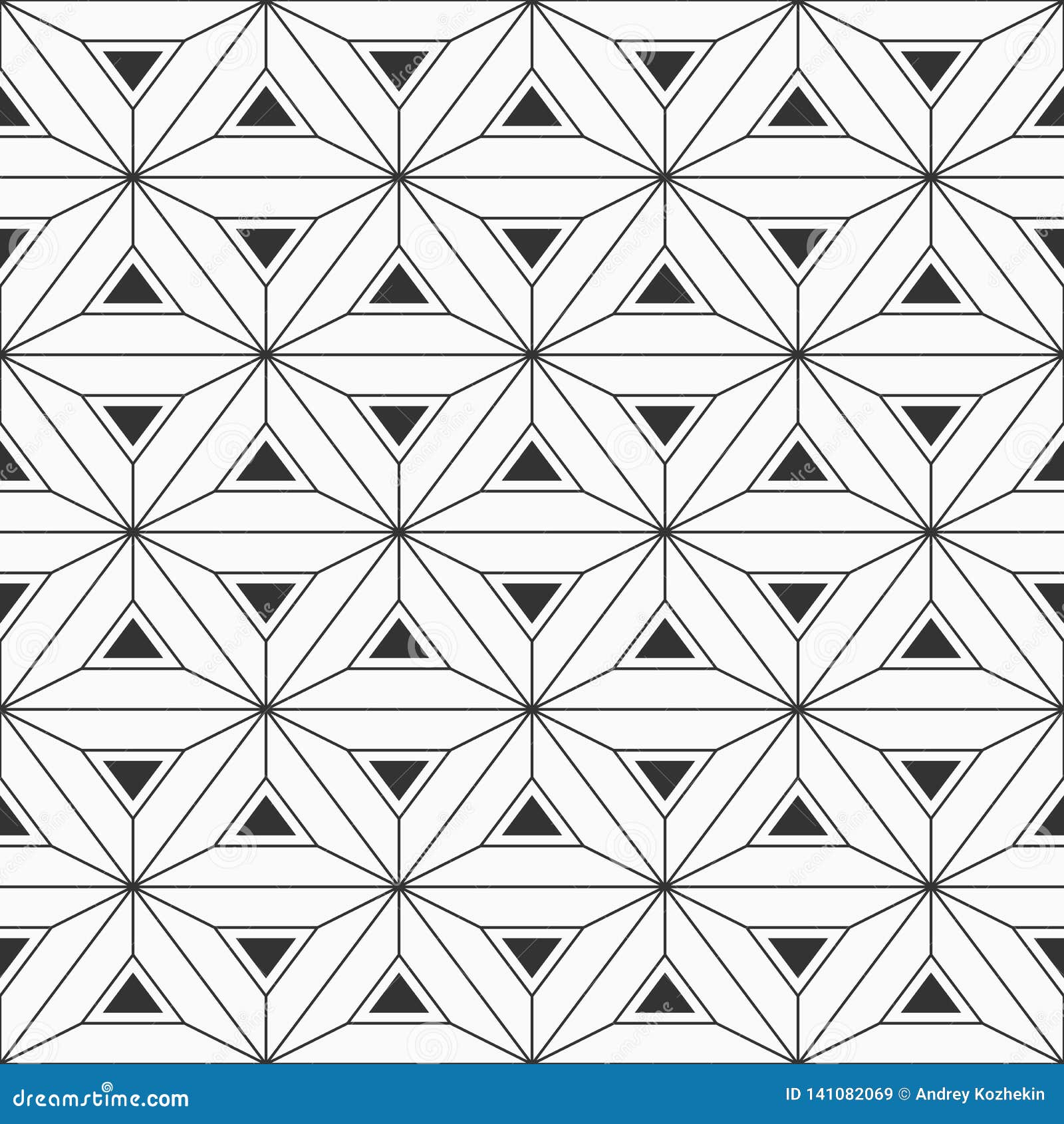 Abstract Geometric Pattern Seamless Pattern Interlocking Triangles