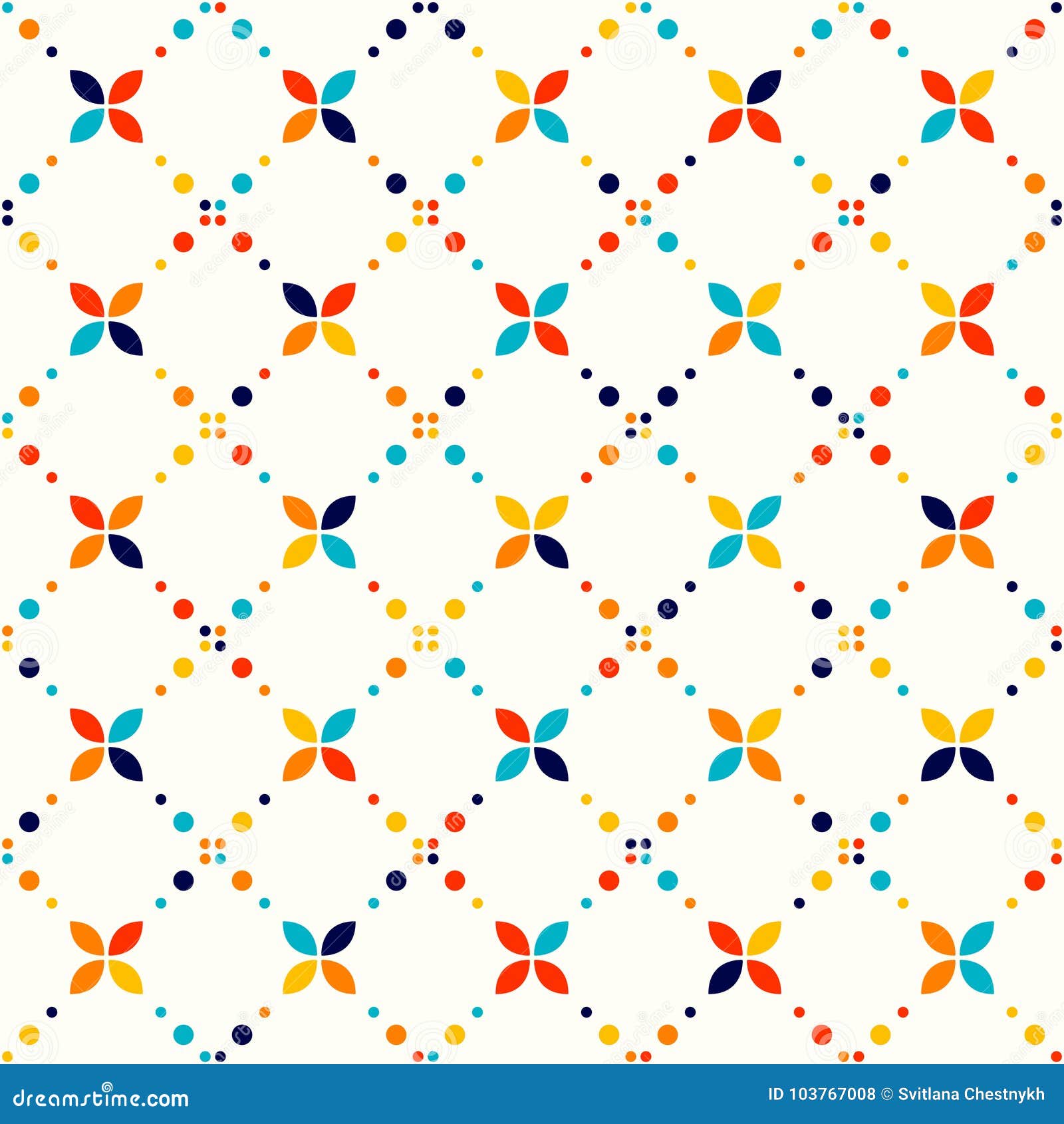 Abstract Geometric Pattern, Small Spots and Dots Stock Vector ...