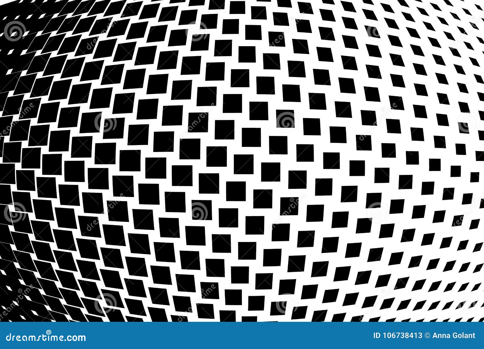 Abstract Geometric Pattern with Small Squares. Design Element Black and ...