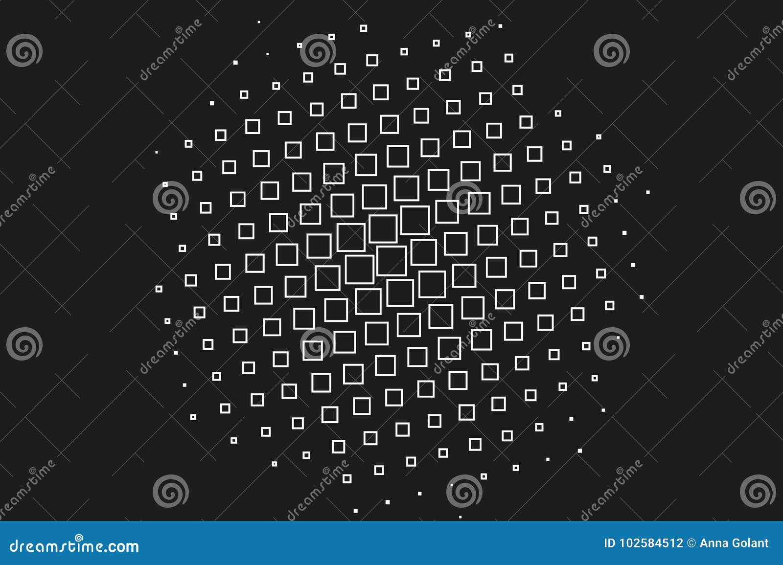 Abstract Geometric Pattern with Small Squares. Stock Vector ...