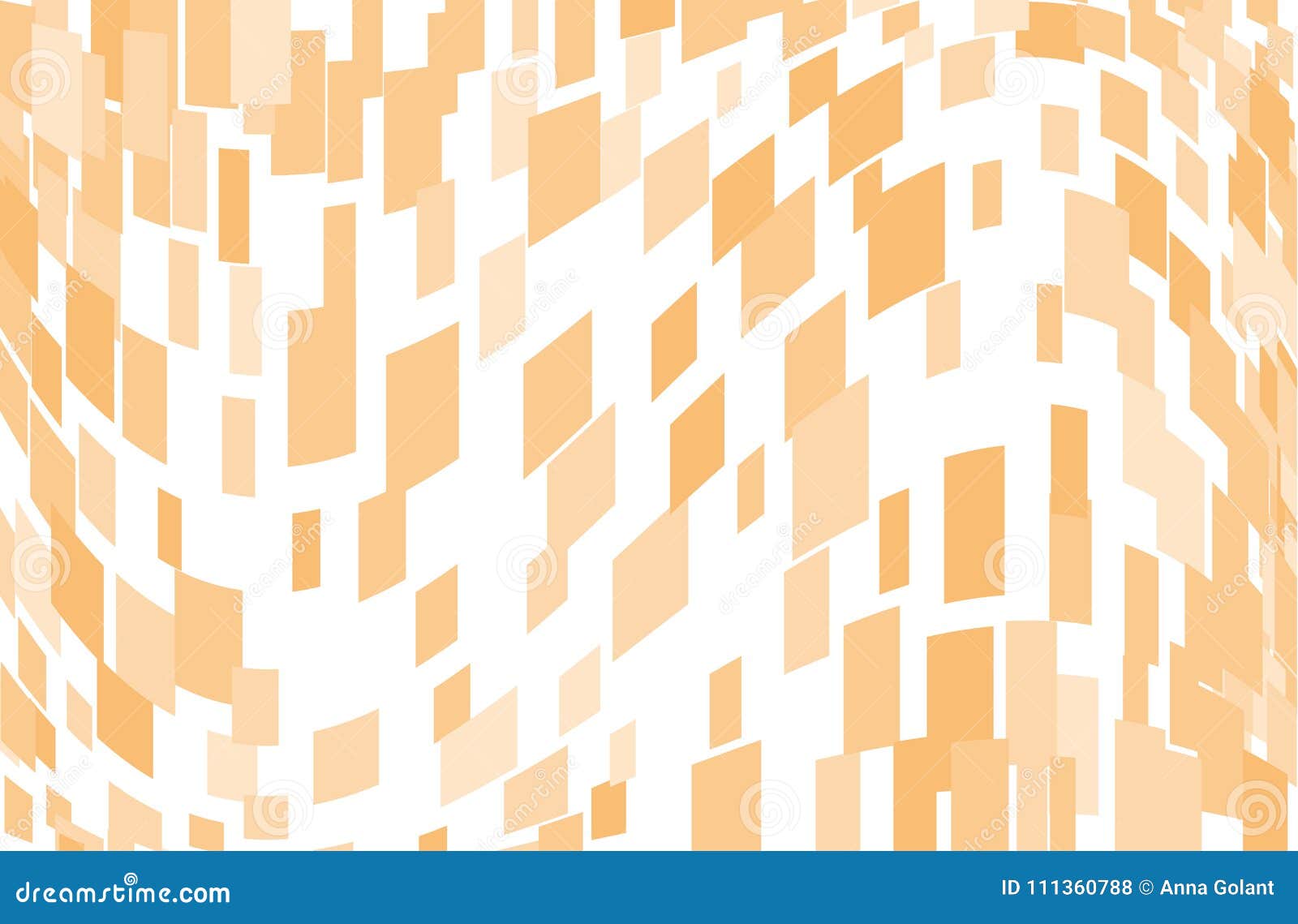 Abstract Geometric Pattern with Squares, Rectangles. Orange Color ...