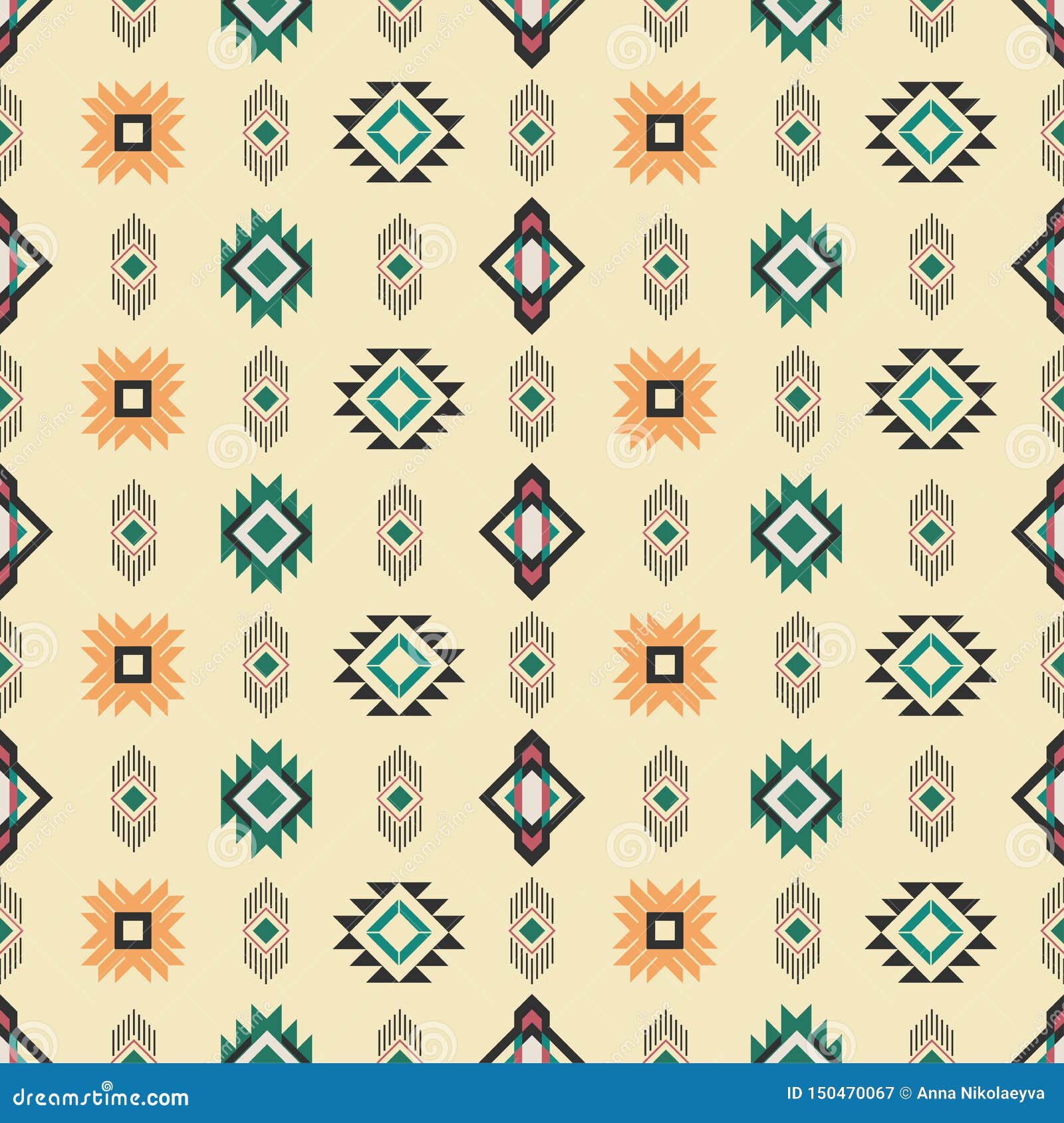 Seamless Background. National Pattern Stock Vector - Illustration of ...