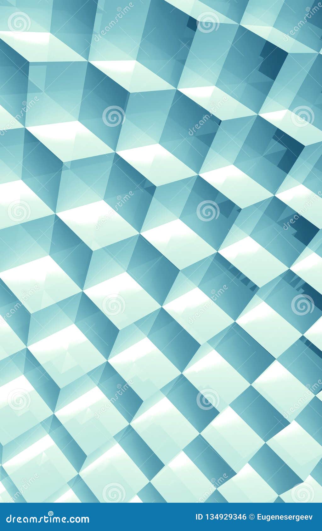 Abstract Geometric Pattern, Vertical Digital 3d Stock Photo - Image of ...