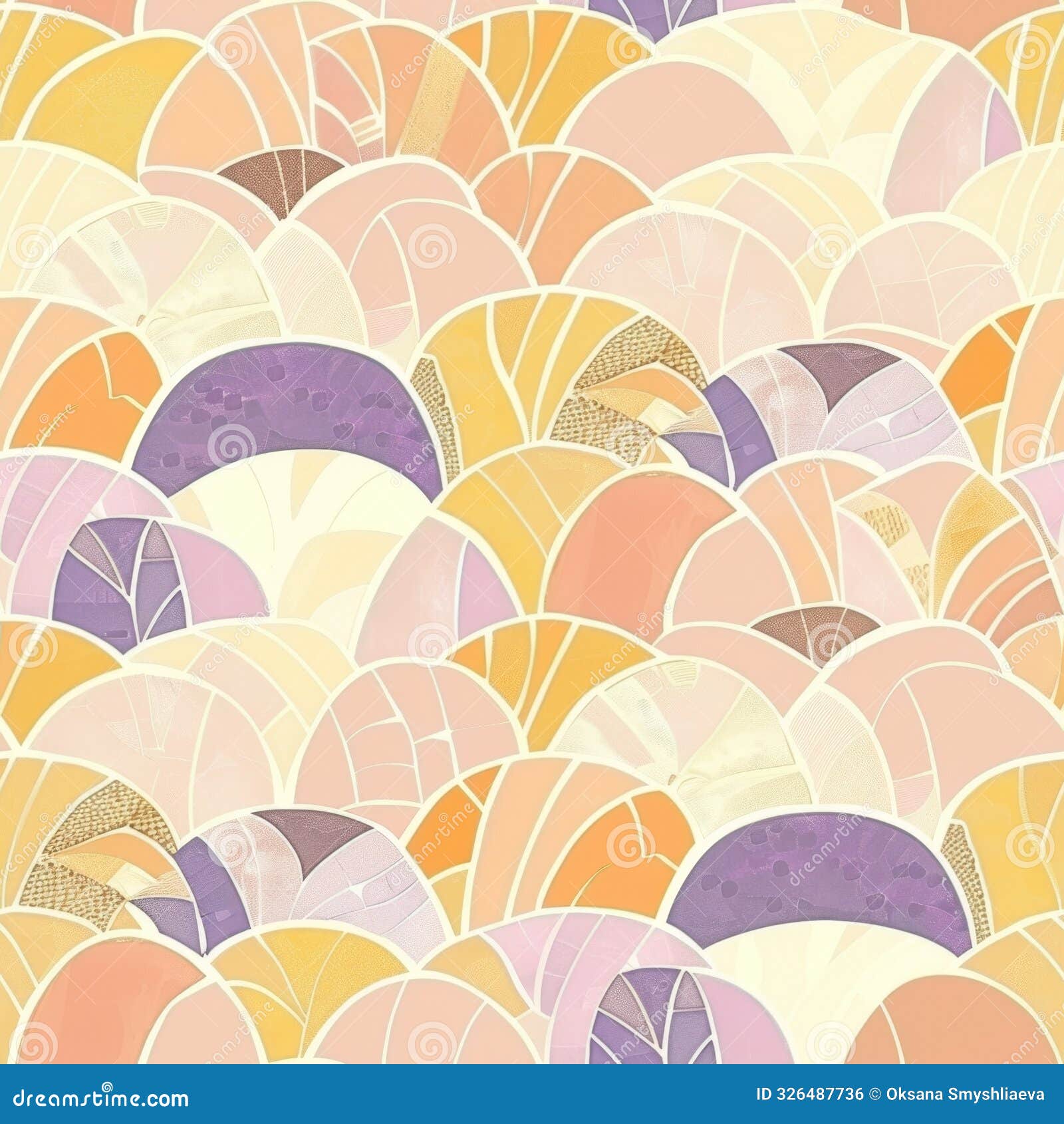 Abstract Geometric Pattern with Warm Color Palette and Textured ...