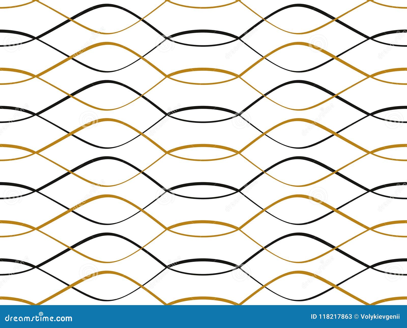 Abstract Geometric Pattern with Waves Stock Vector - Illustration of ...