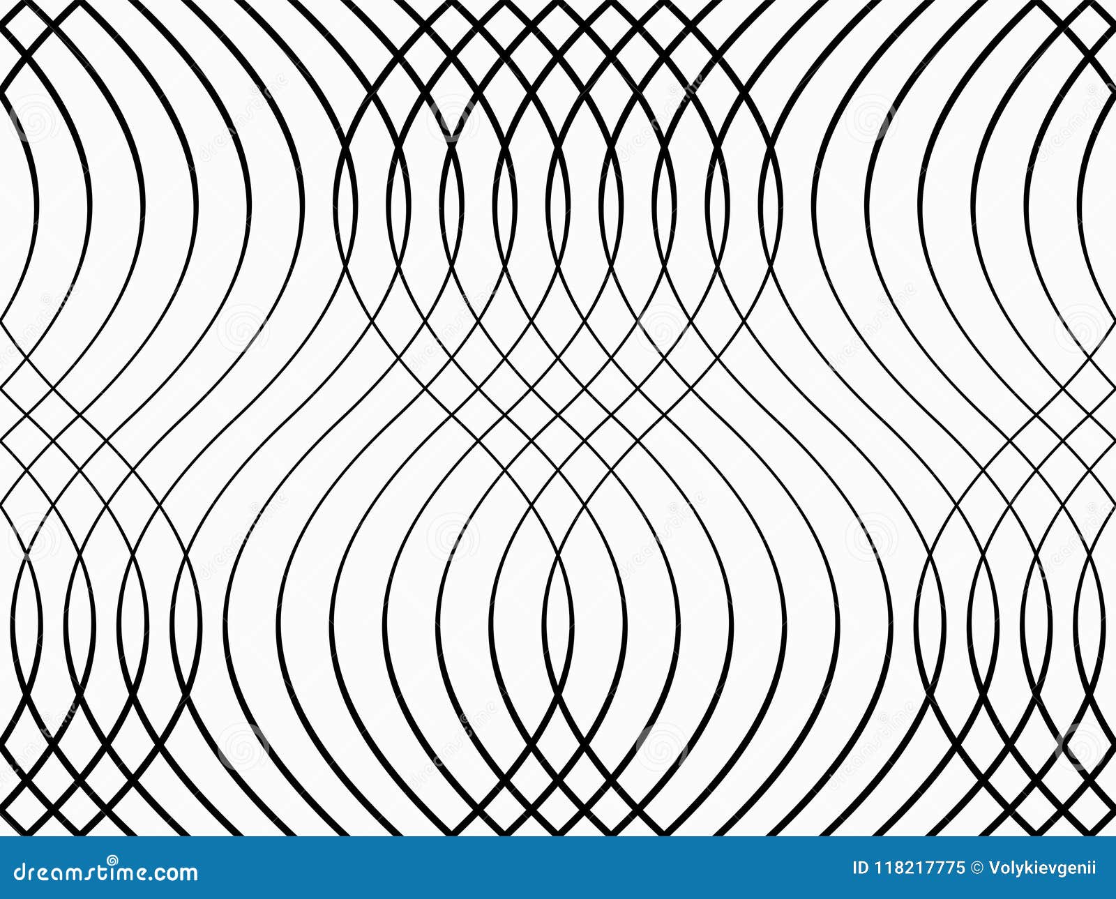 Abstract Geometric Pattern with Waves Stock Vector - Illustration of ...