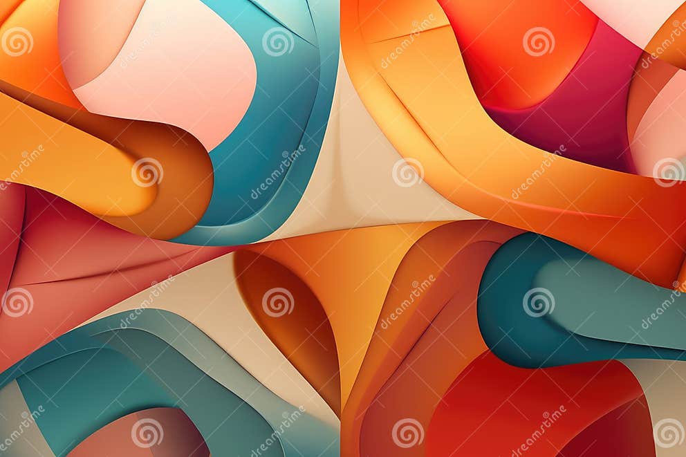 Abstract Geometric Patterns: a Composition of Vibrant Geometric Shapes ...