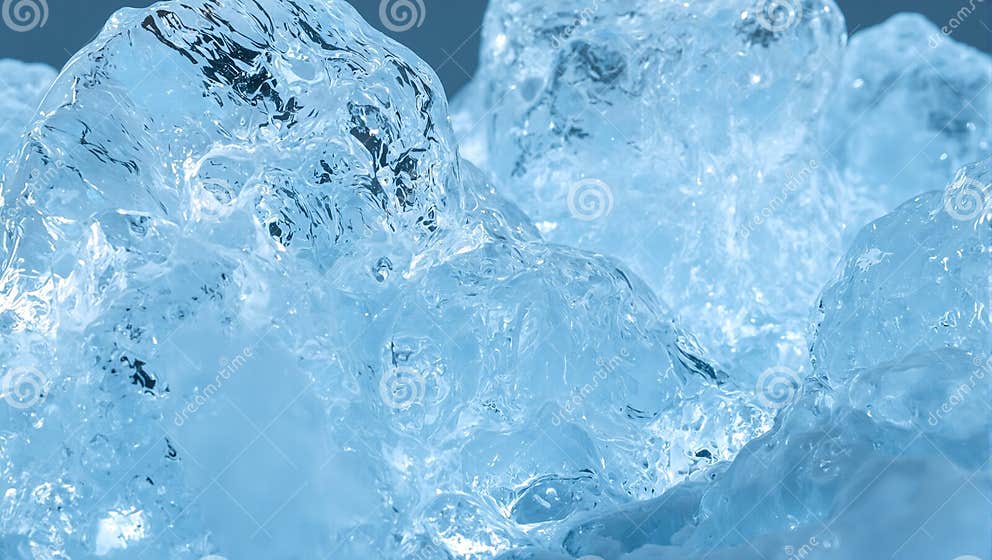 Abstract Geometric Patterns from Melting Ice Shards Refract Light in ...