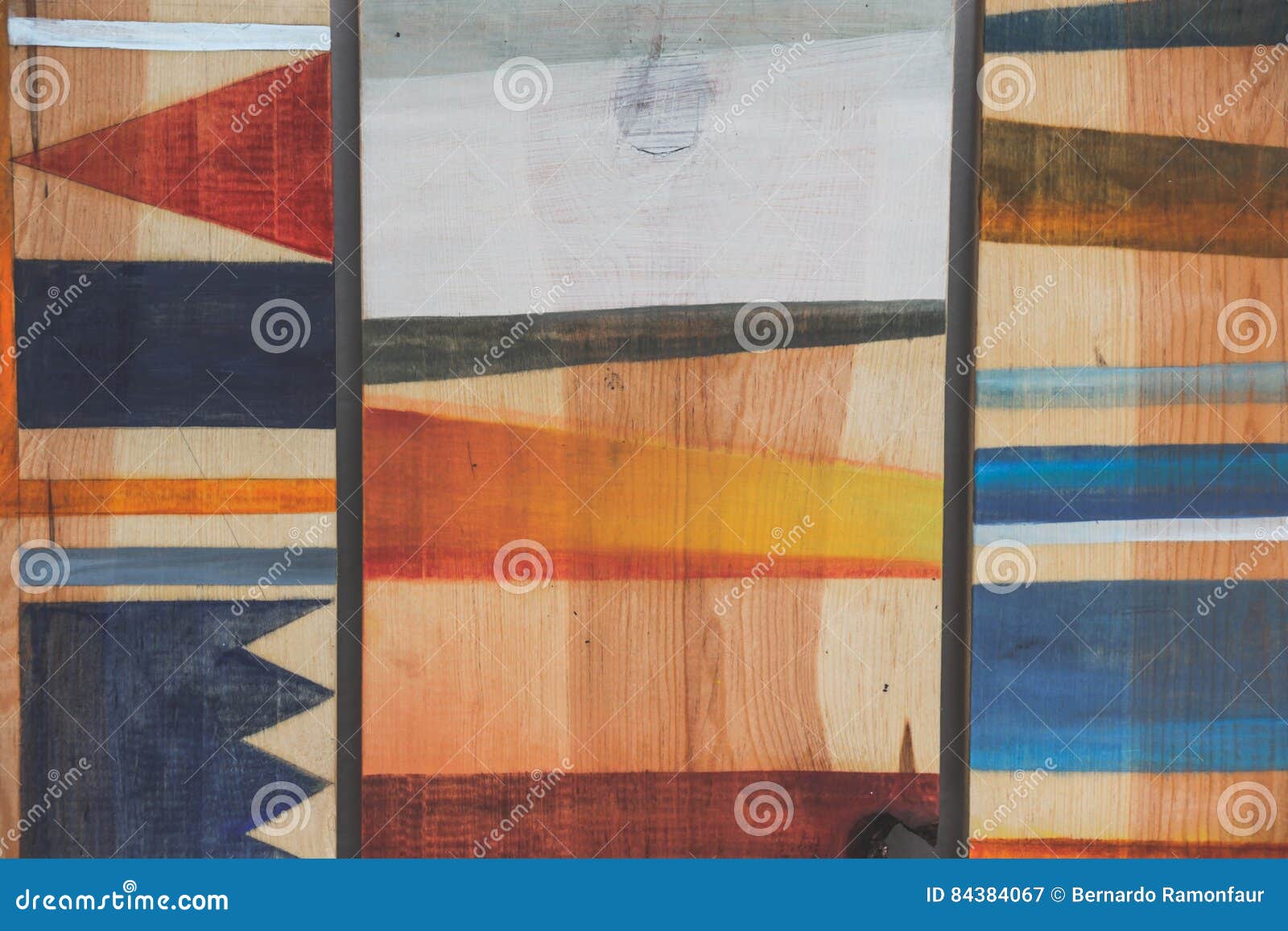 Abstract Geometric Patterns on Wood Stock Image - Image of background ...