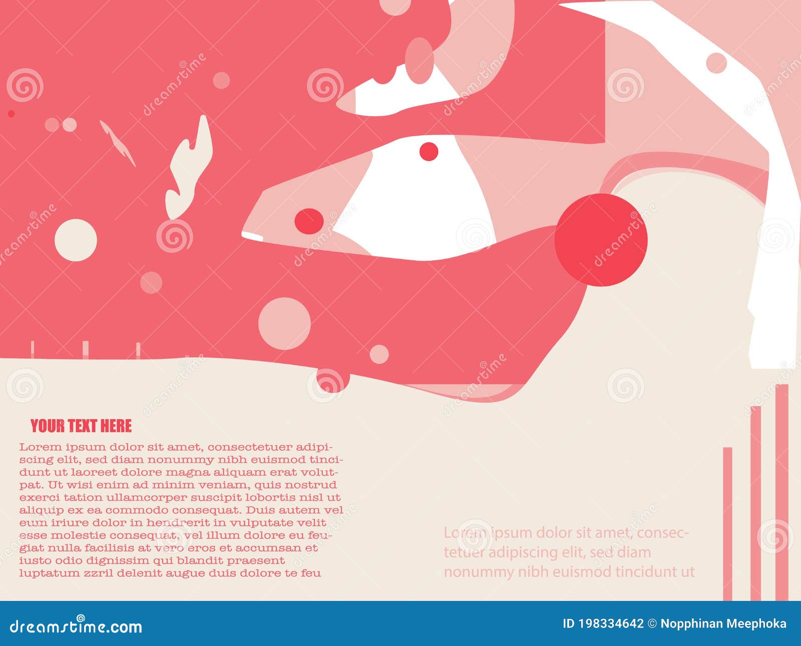 Abstract Geometric Pink Colour Modern Template Presentation Artwork ...