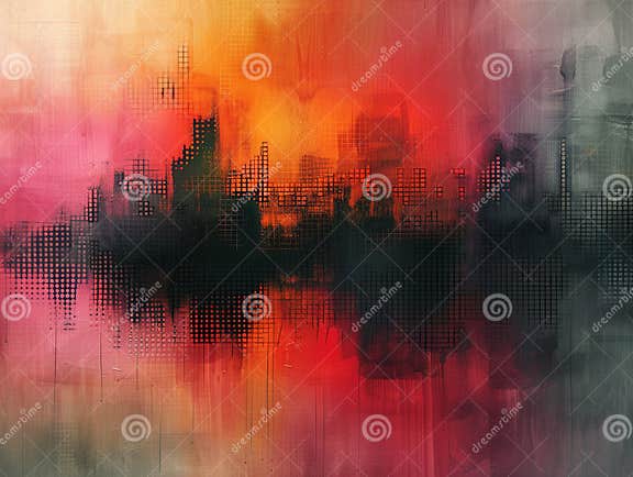 Abstract Geometric Pixel Art for Modern Decor Sharp Angles and Forms ...