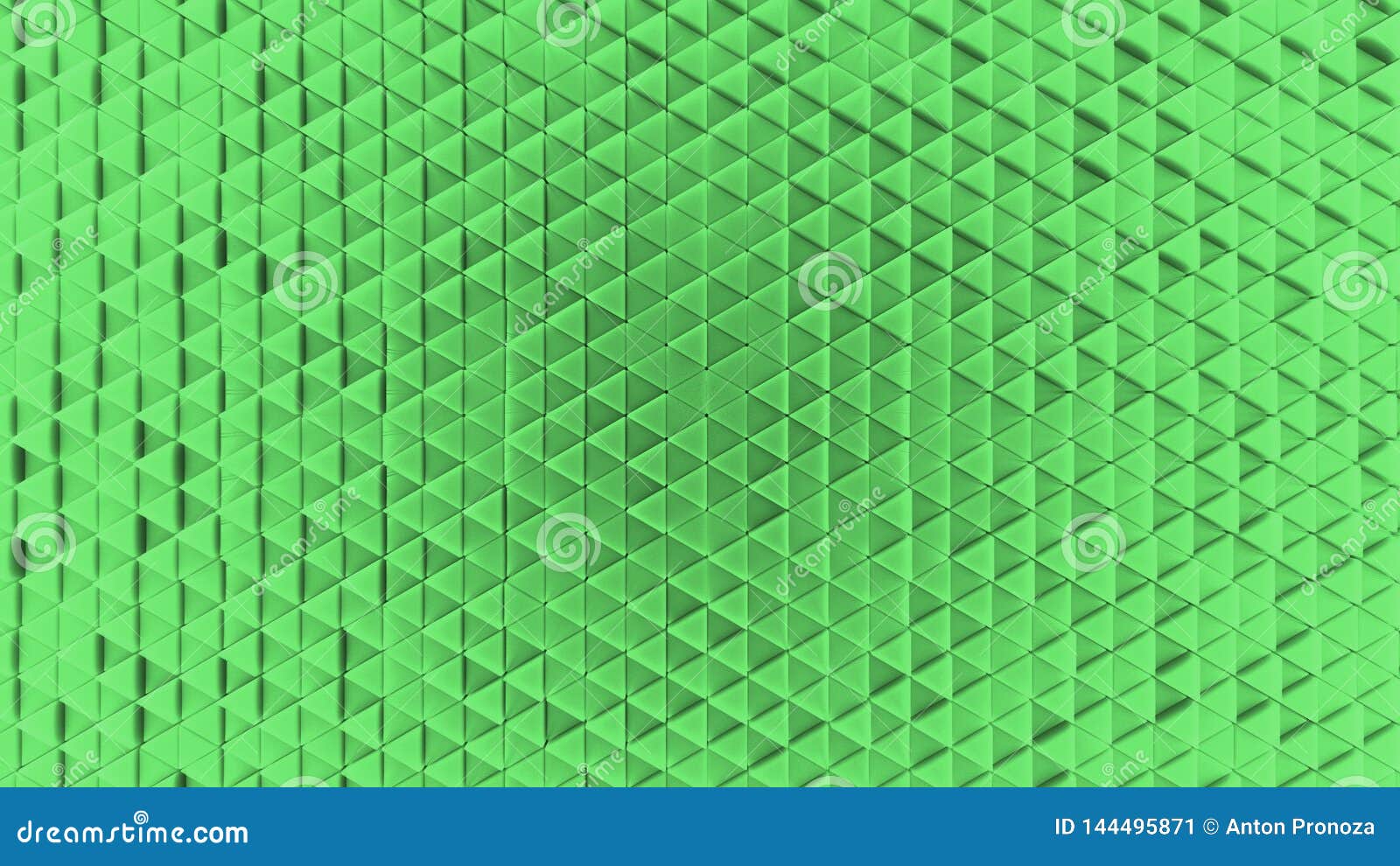 Abstract Geometric Plastic Background from Small Triangles Green Stock ...